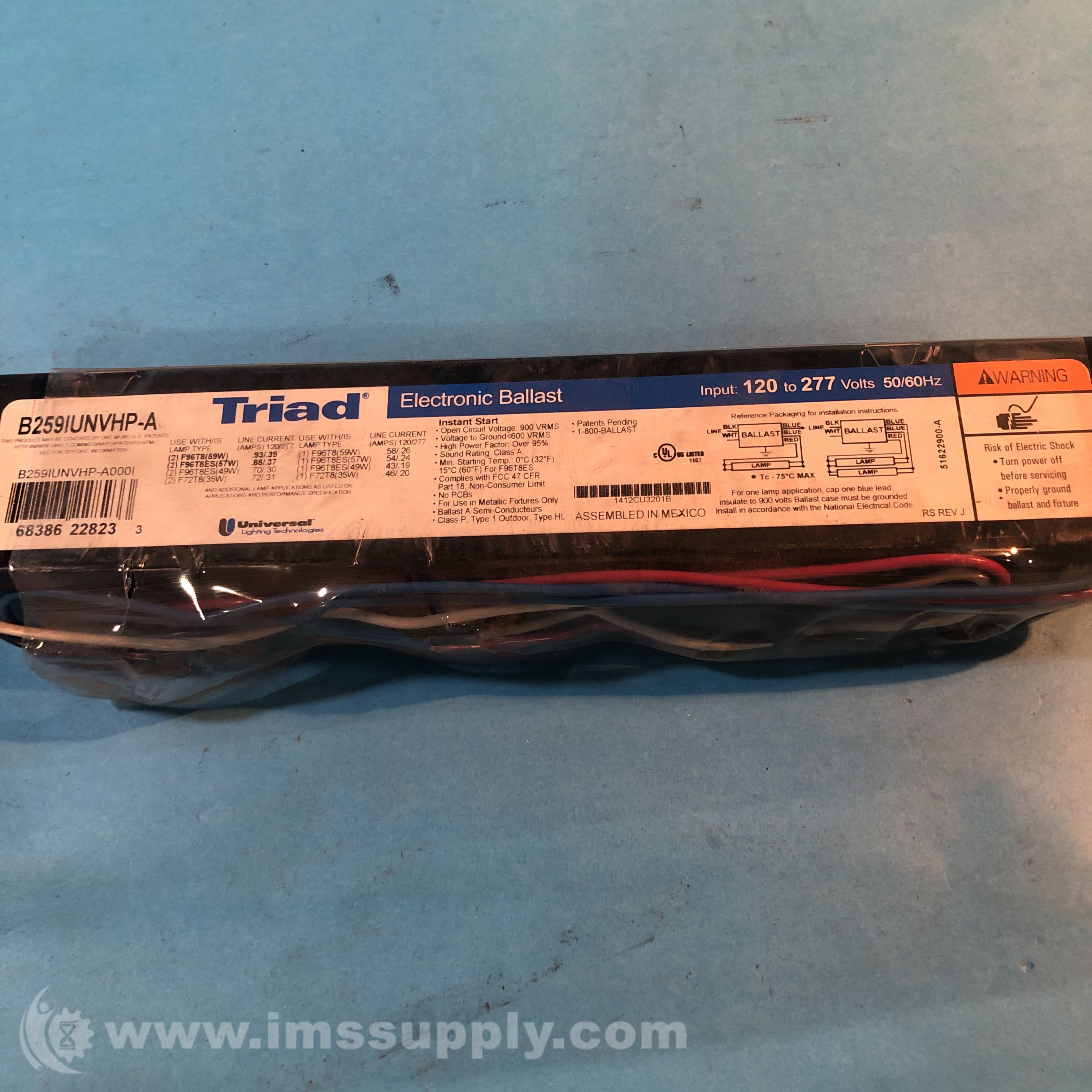 Triad Controls Inc B259IUNVHP-A Universal Triad Ballast - IMS Supply