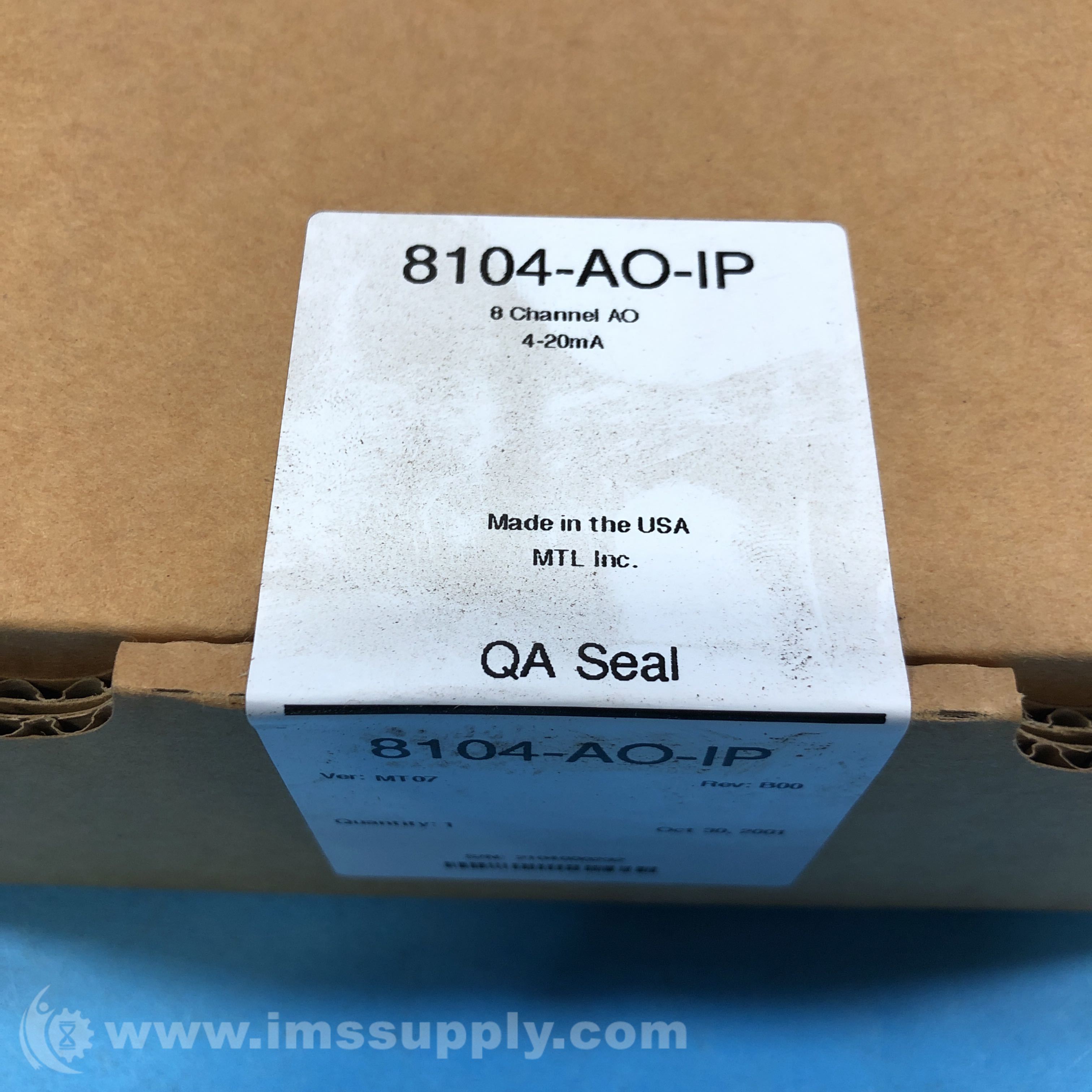 Measurement Technology Ltd 8104-AO-IP 2/2 I/O Module - IMS Supply