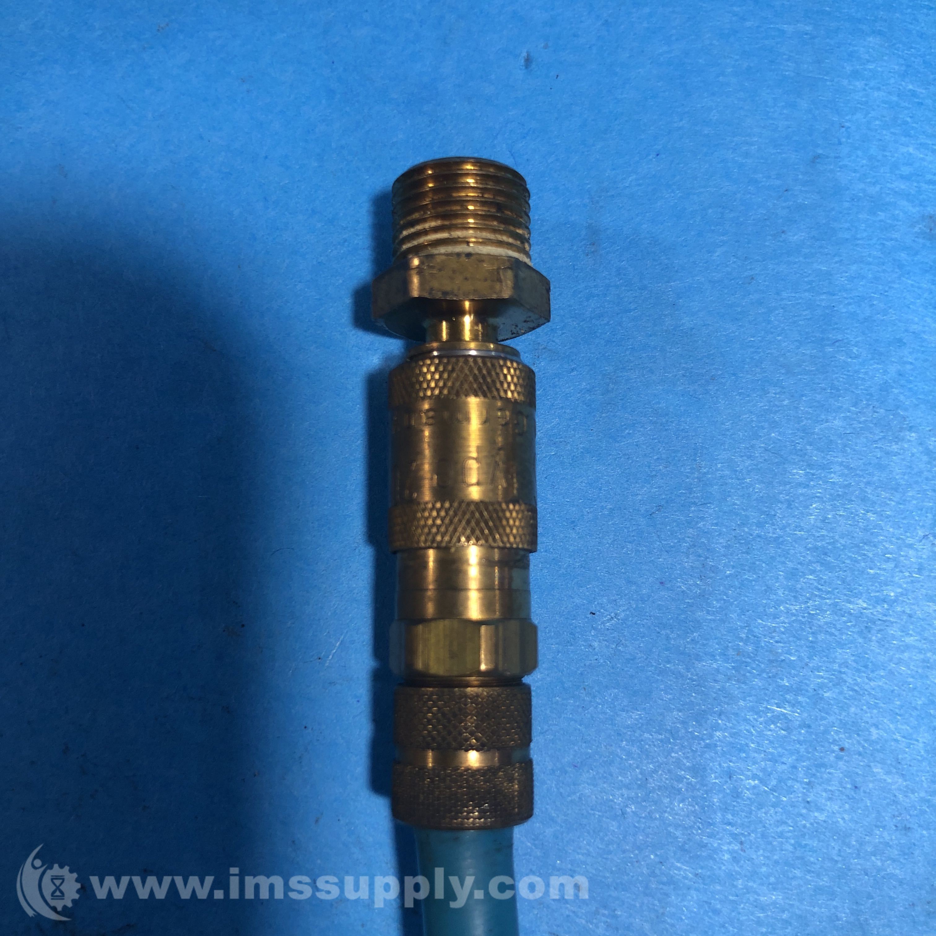 Rectus Type 20 Coil Hose Pneumatic Hose Coupler Brass Nickel - IMS Supply