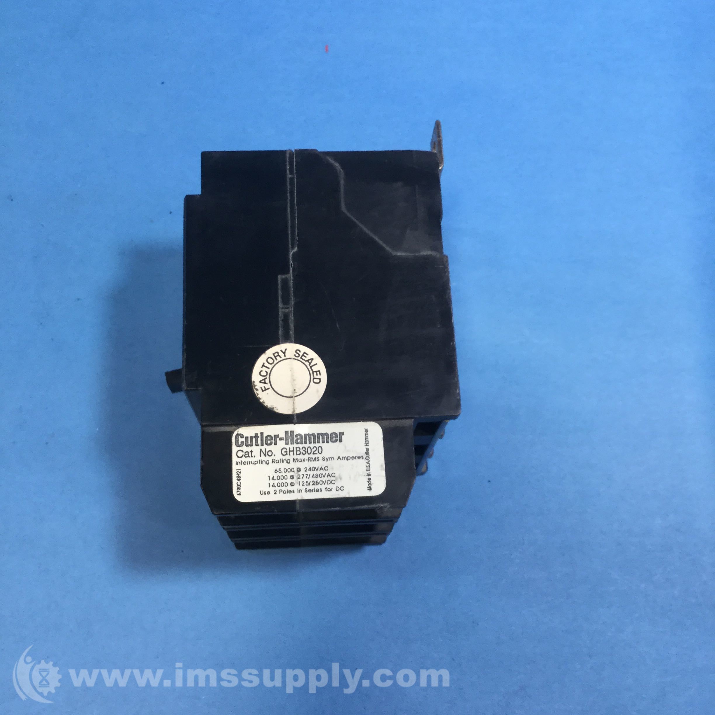 Cutler Hammer GHB3020 Molded Case Circuit Breaker. 20 Amp, 3 Pole - IMS ...