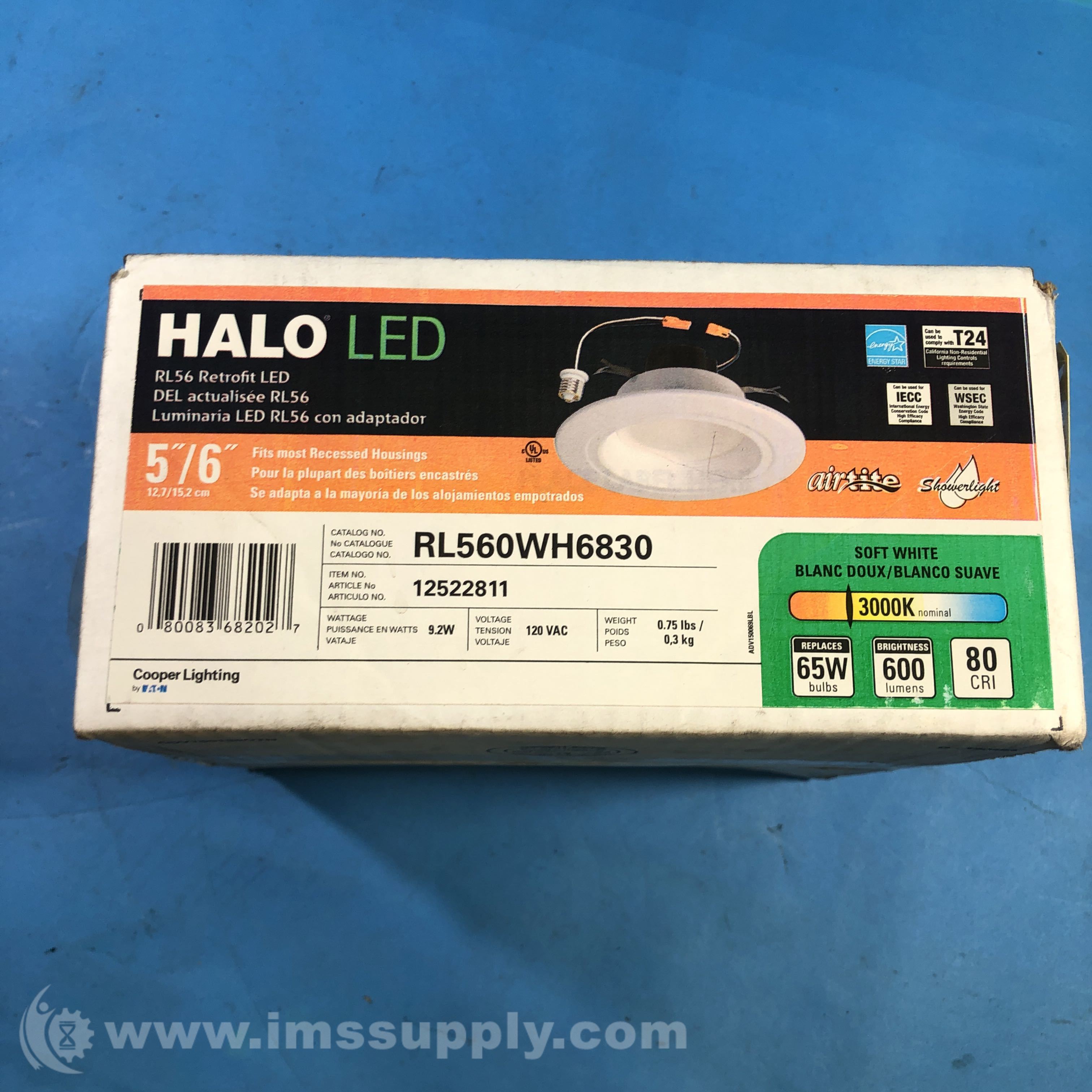 Cooper Lighting RL560WH6830 HALO RL56 Retrofit LED - IMS Supply