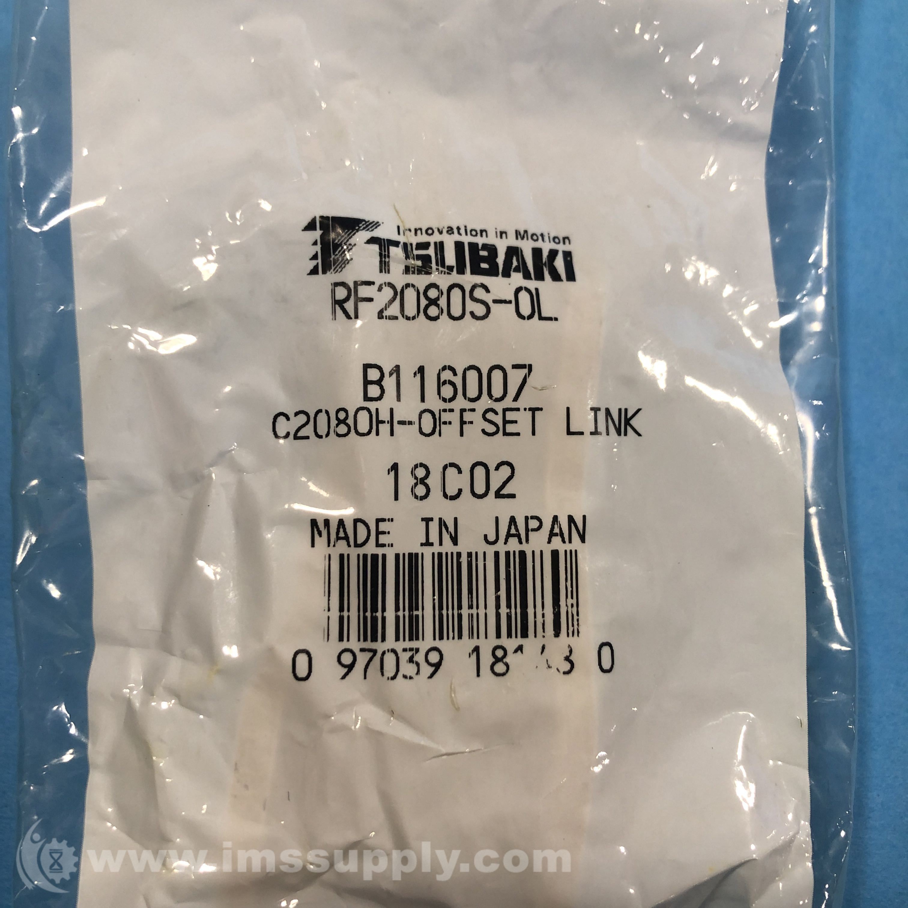 Tsubaki RF2080S-OL Extended Pitch Offset Link - IMS Supply