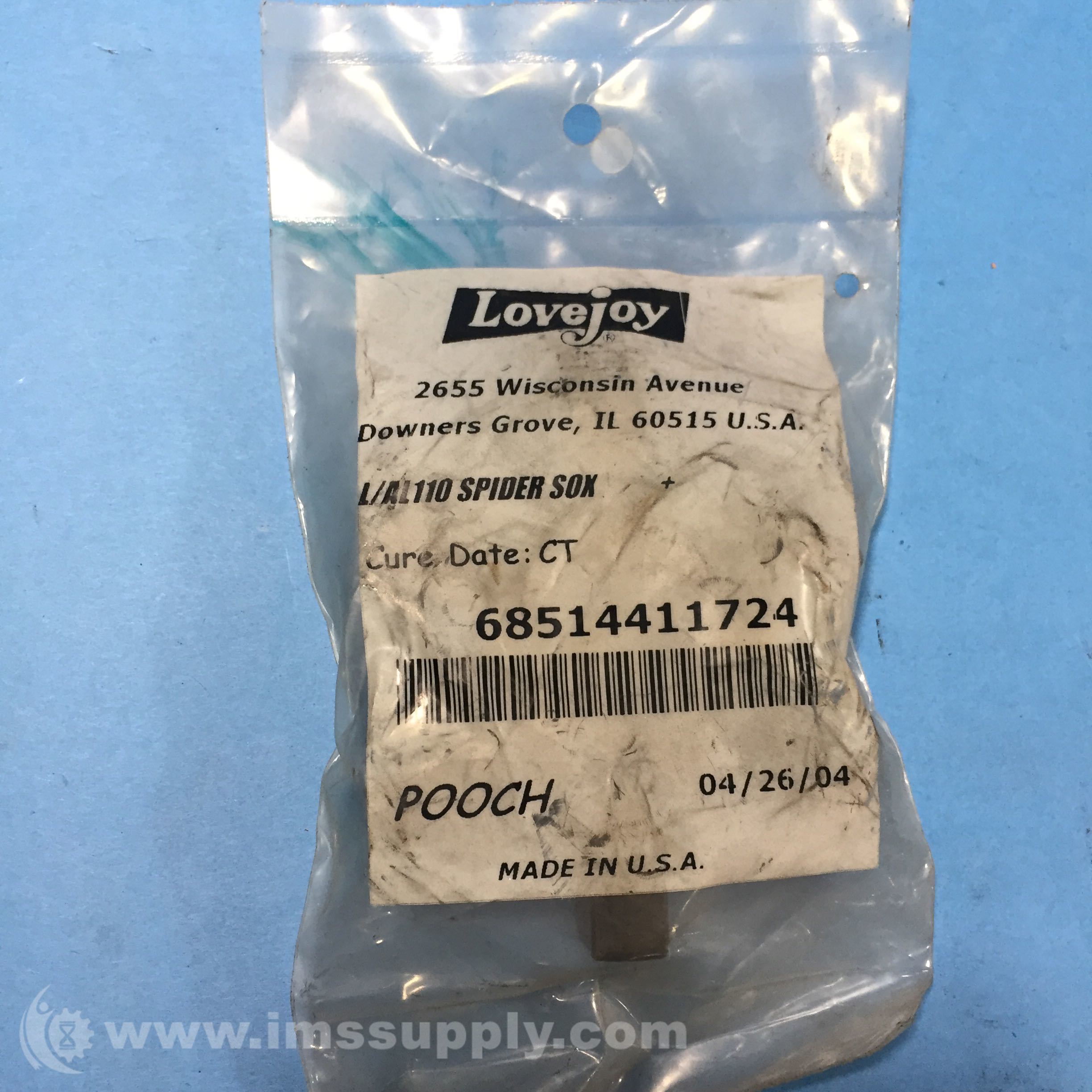 Lovejoy 685144-11724 Coupling Spider L-110 L/AL110 Spider Sox - IMS Supply