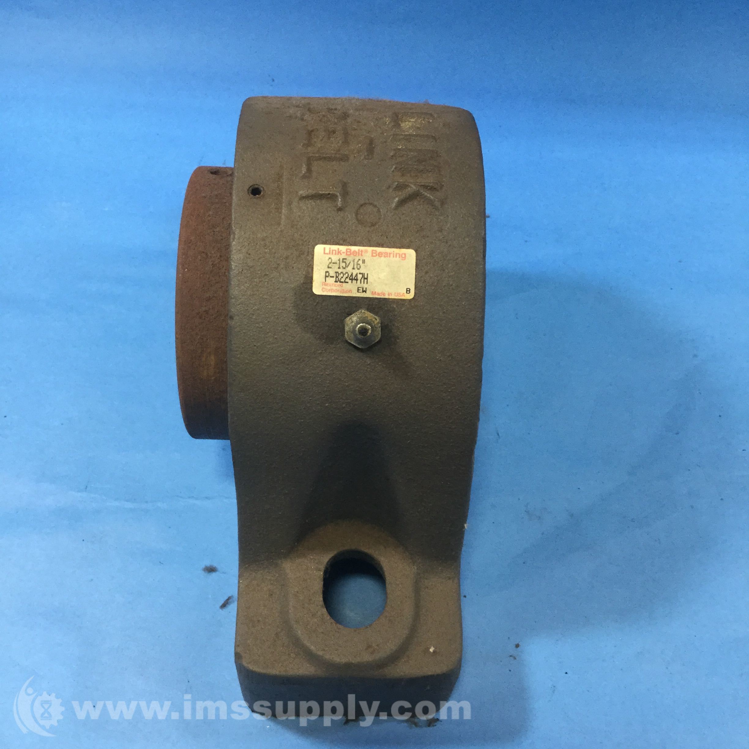 LINK BELT PB22447H pherical Roller Bearing Cast Iron Pillow Block - IMS ...