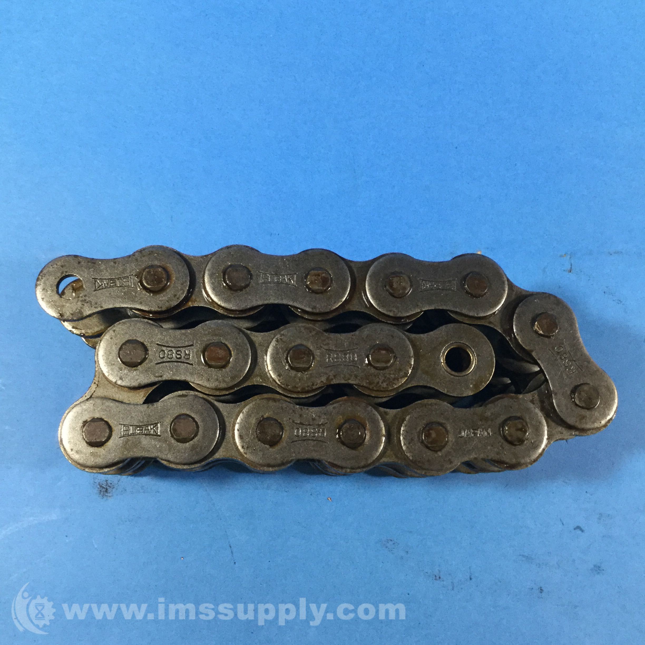 Tsubaki RS80 44 Link Roller Chain - IMS Supply