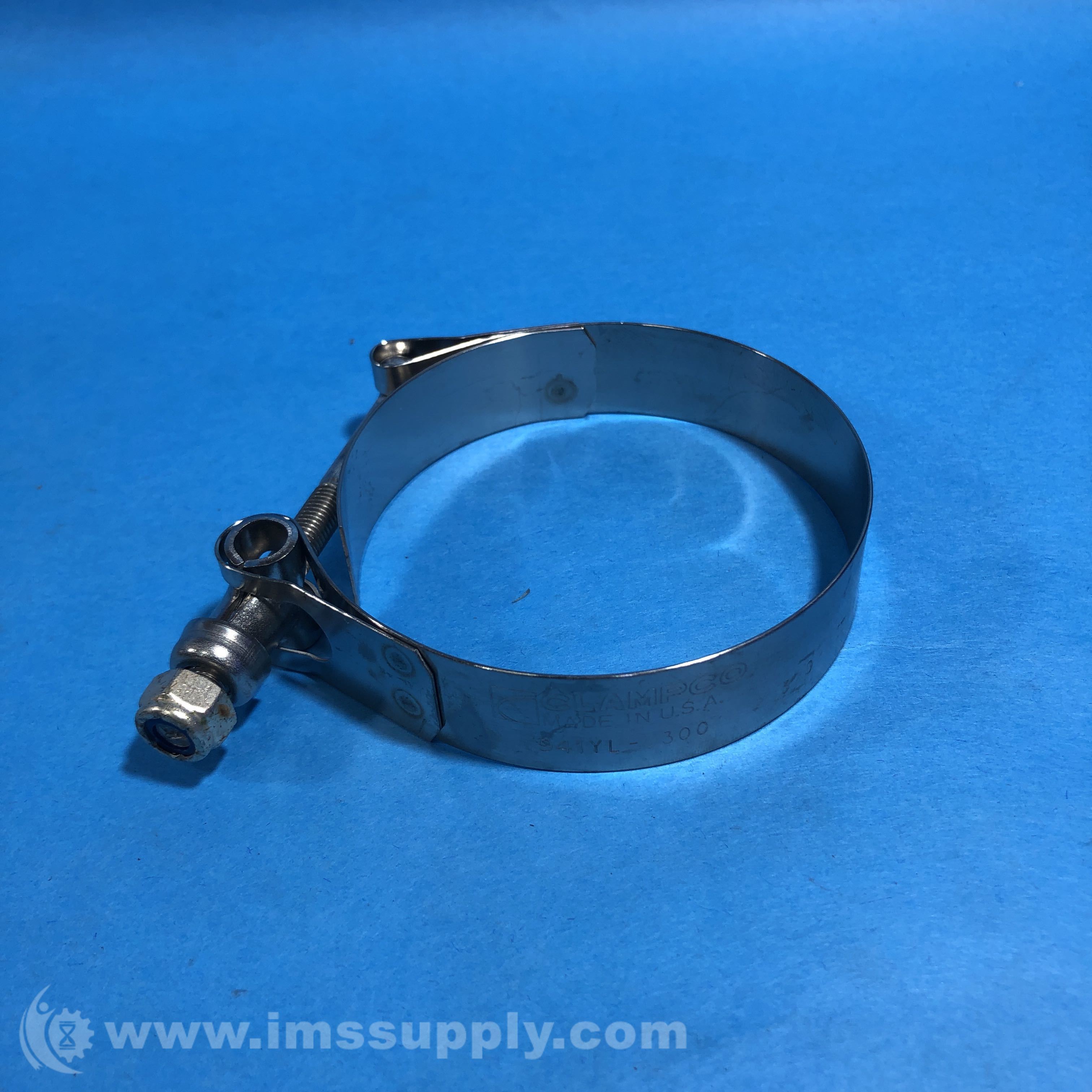 CLAMPCO 941YL-0300 T Bolt Band Clamp, 316 SS Marine Grade - IMS Supply