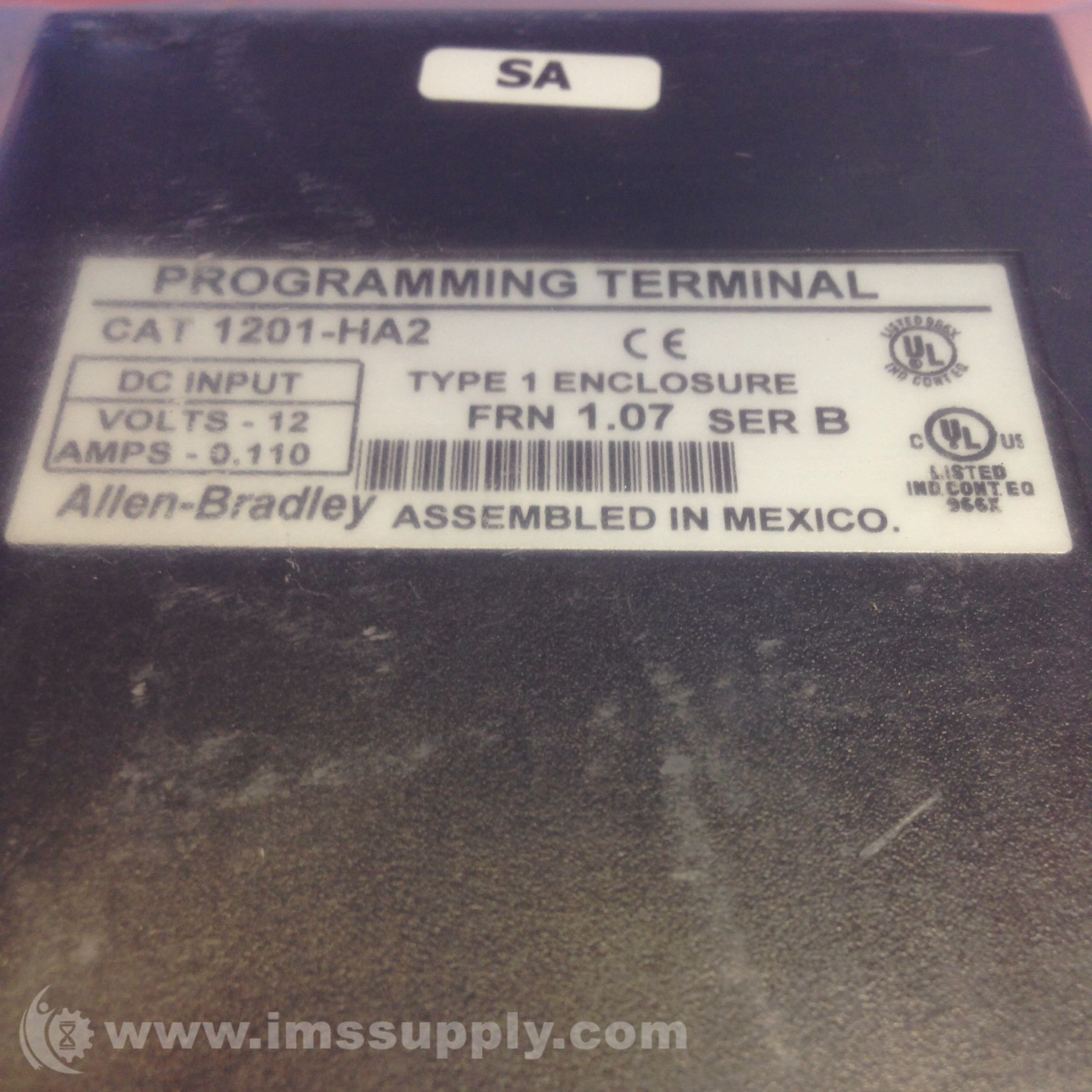 Allen Bradley 1201-HA2 Programming Terminal HMI Digital - IMS Supply