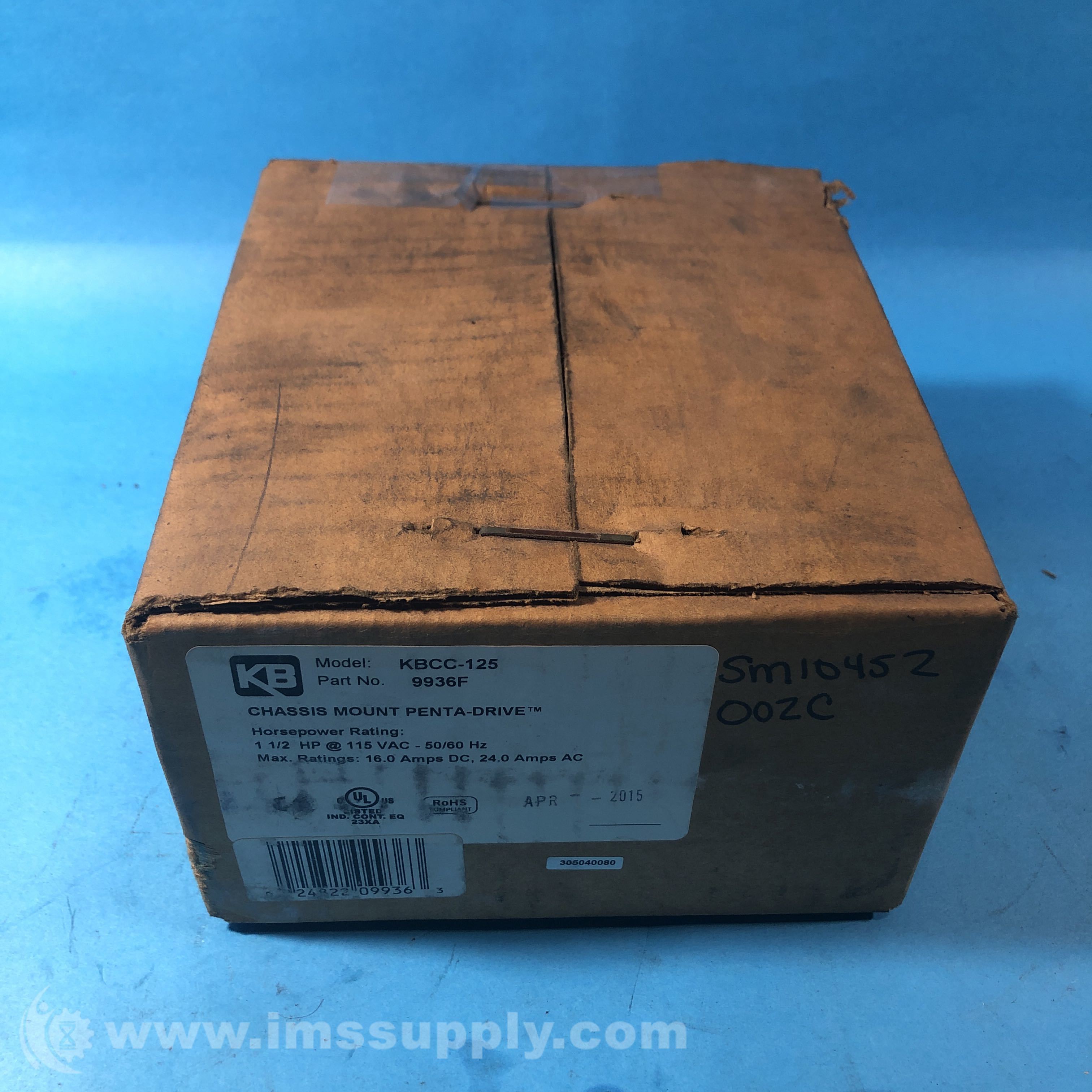 Kb Electronics KBCC-125 DC Drive, 120 VAC, 16A - IMS Supply