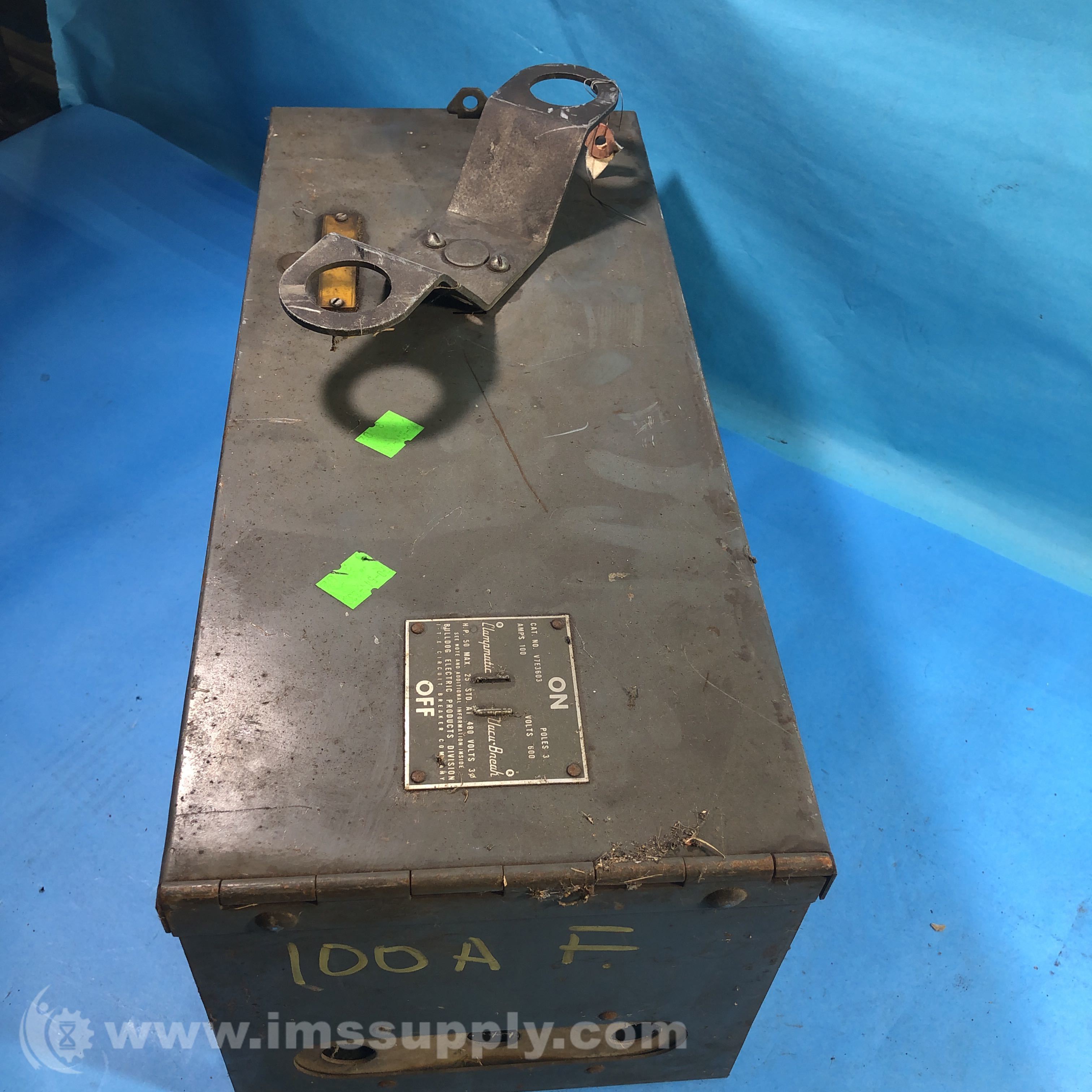 Bulldog Electric Products V7E3603 Vacu-Break Switch, Panel Mount - IMS ...