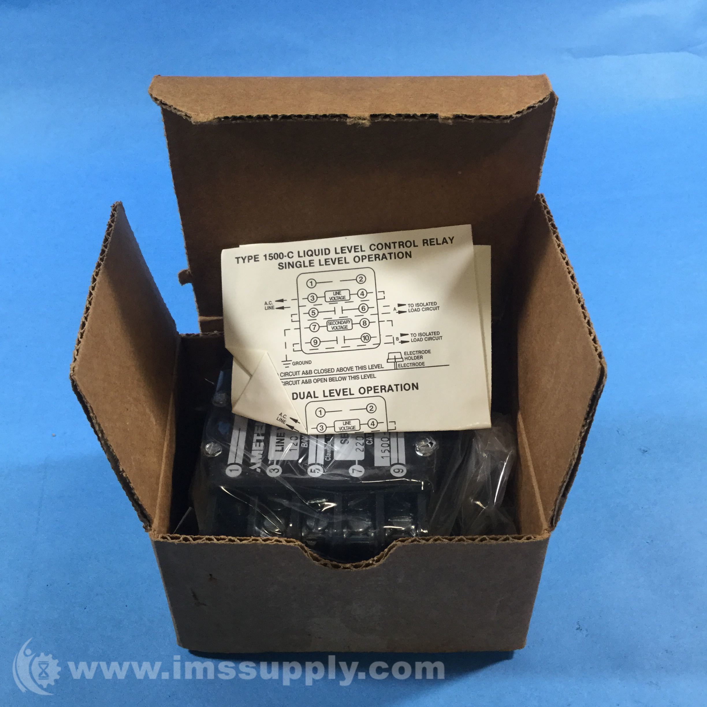 Ametek 1500-C-L1-S7 Liquid Level Control Relay, 110/120VAC - IMS Supply