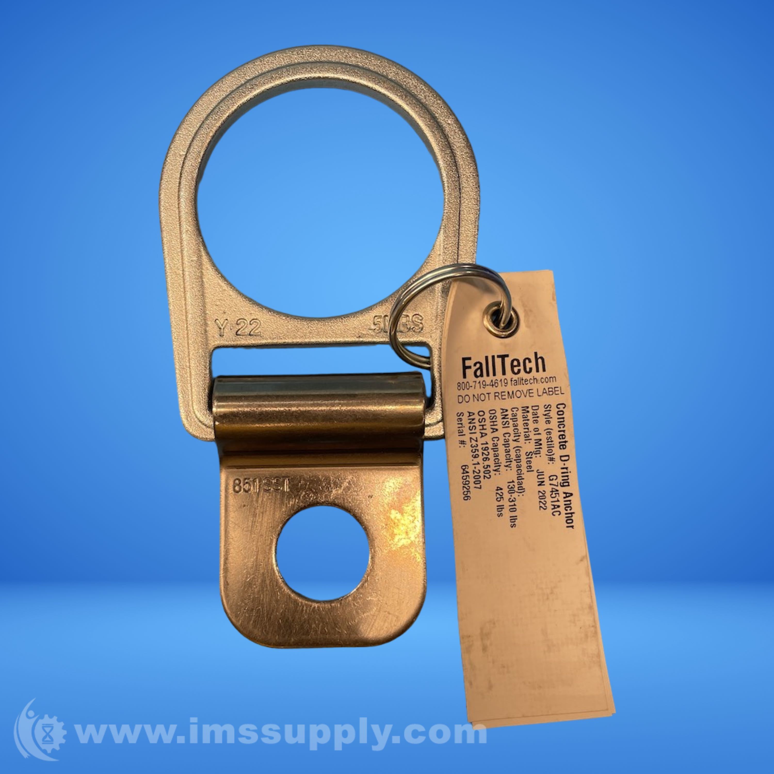 FallTech G7451AC Concrete Anchor - IMS Supply