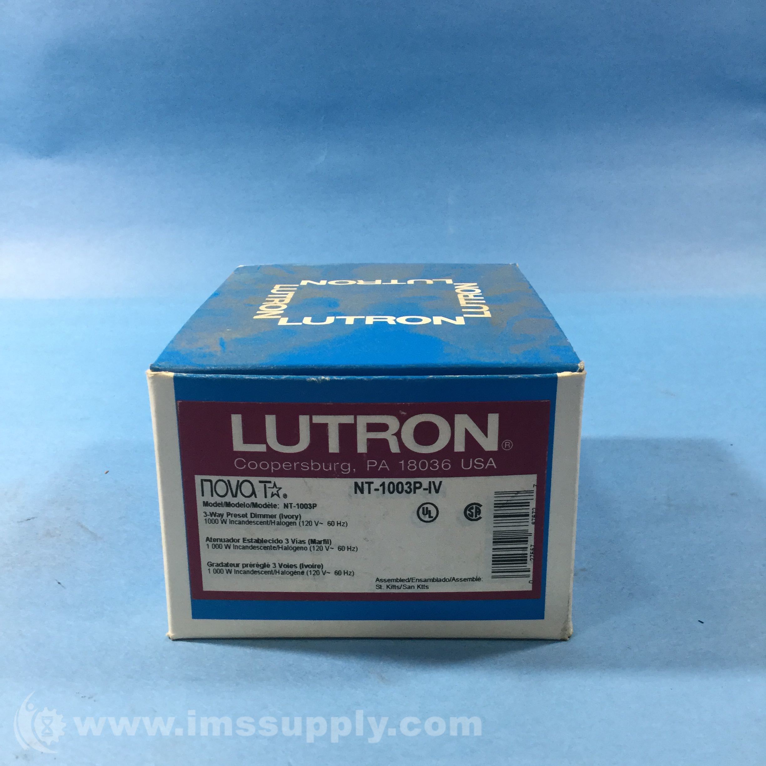 Lutron NT-1003P-IV 3-Way Wall Dimmer Switch - IMS Supply