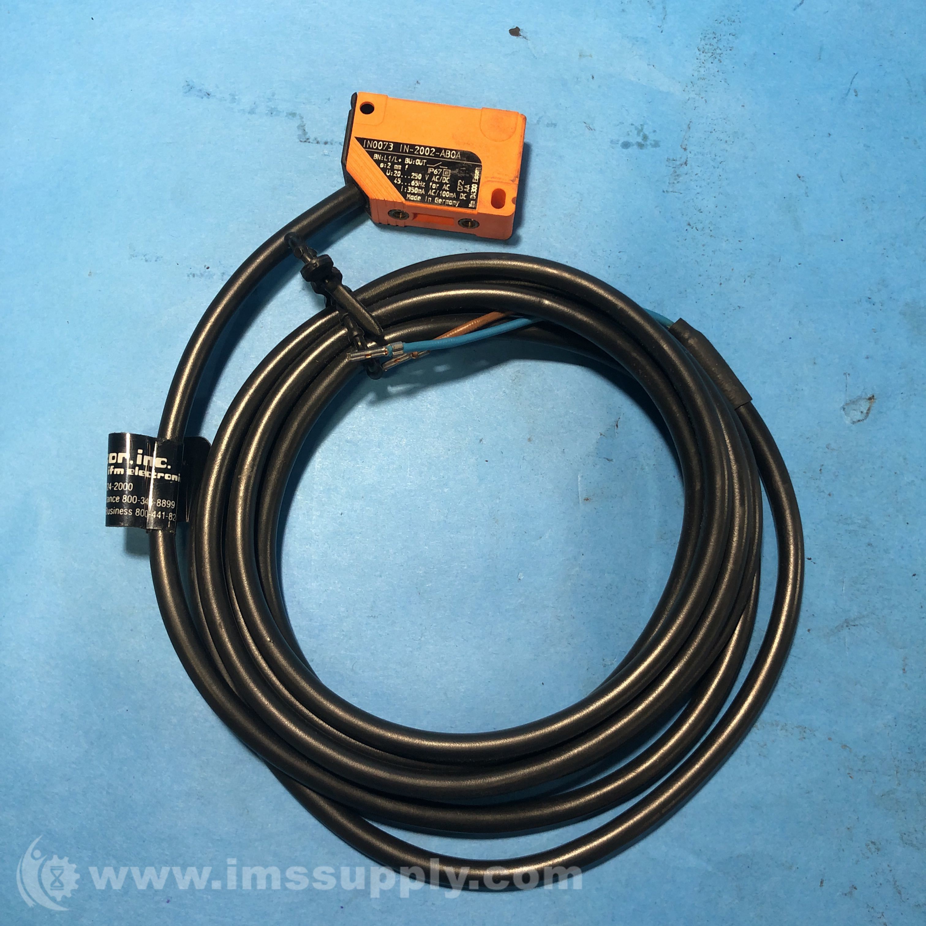 Ifm IN0073 Inductive Sensor - IMS Supply