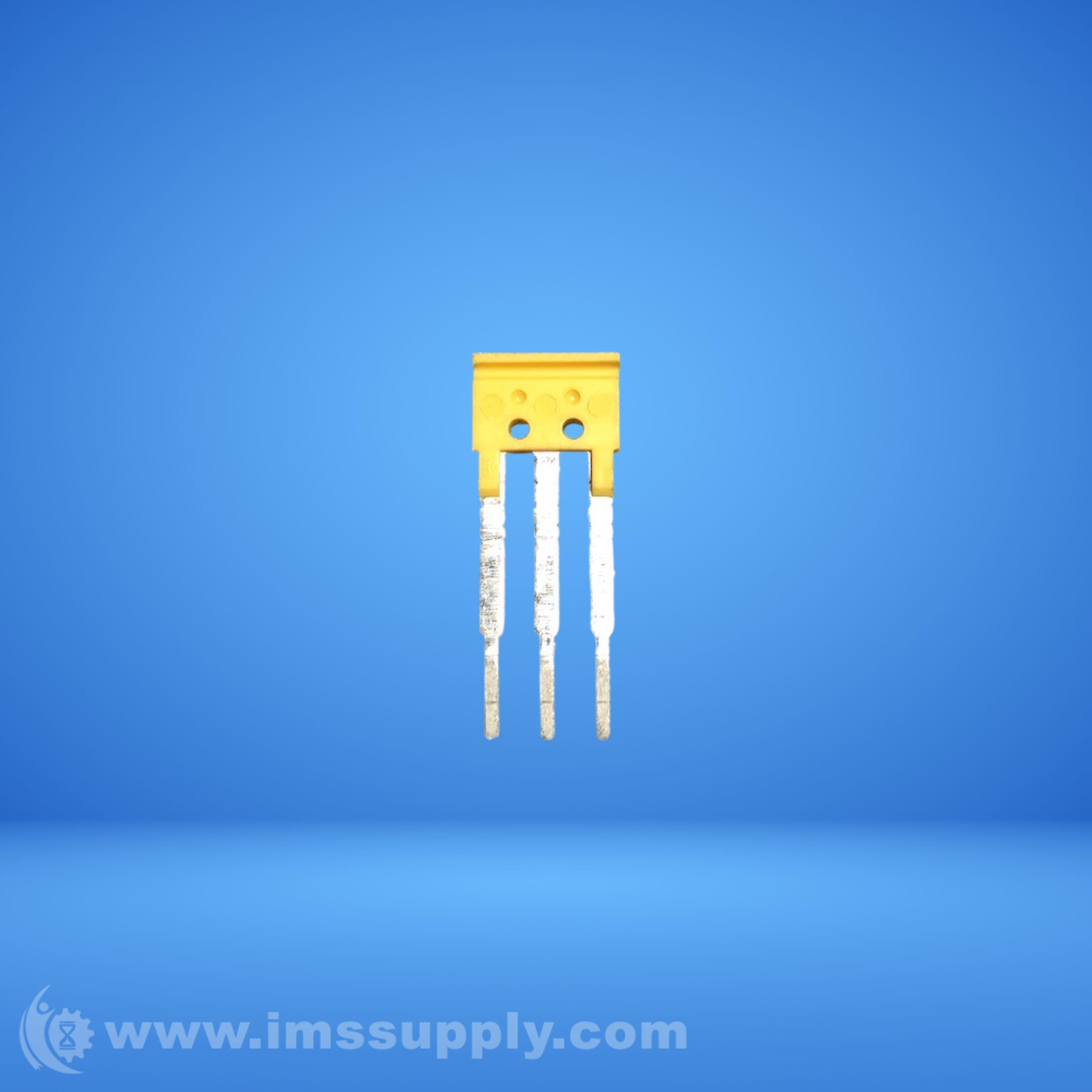 Weidmuller 1608870000 ZQV 2.5/3 3-Pole Jumper, Yellow 25 Amp - IMS Supply