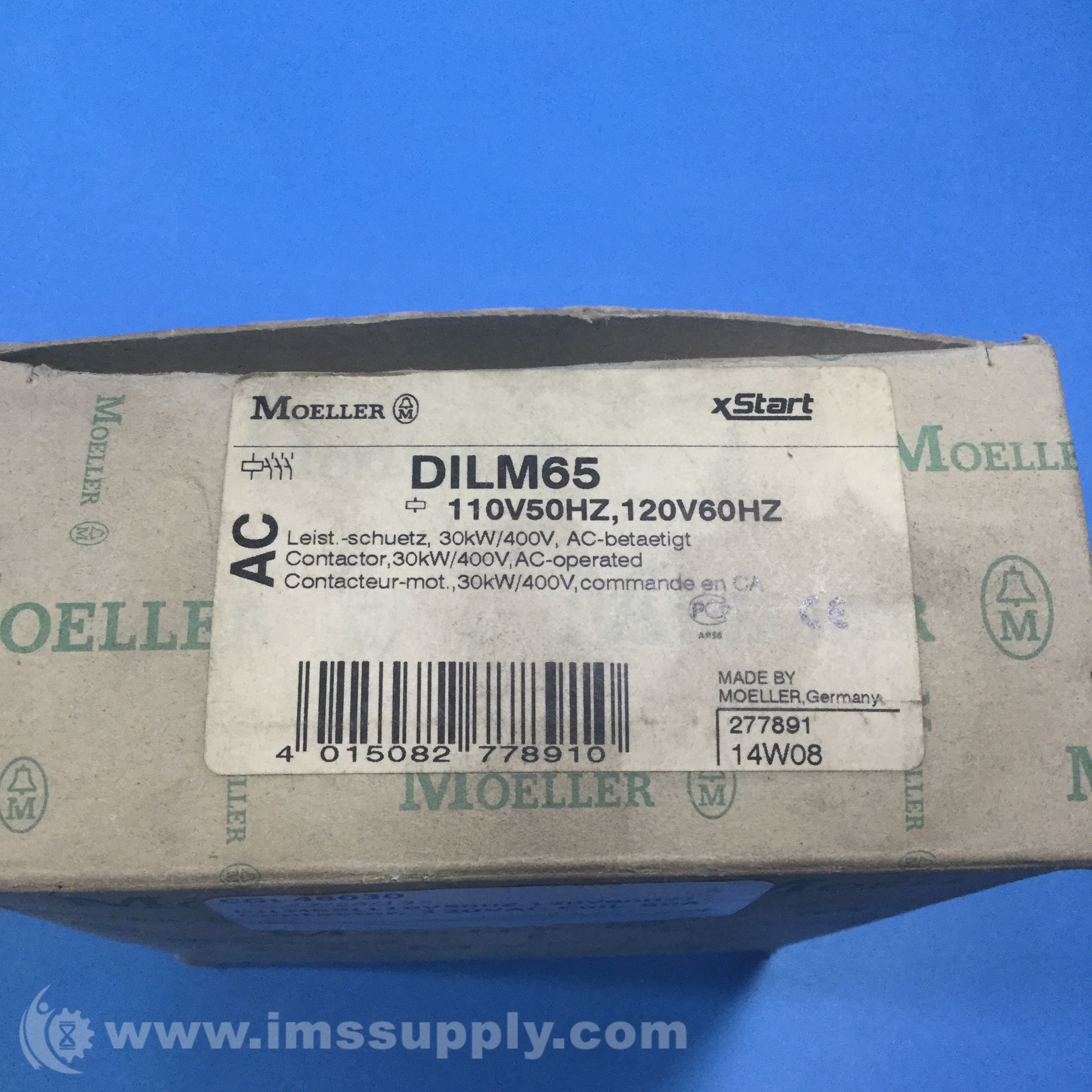 Moeller Electric DILM65 Contactor, 3-pole, 65 Amp - IMS Supply