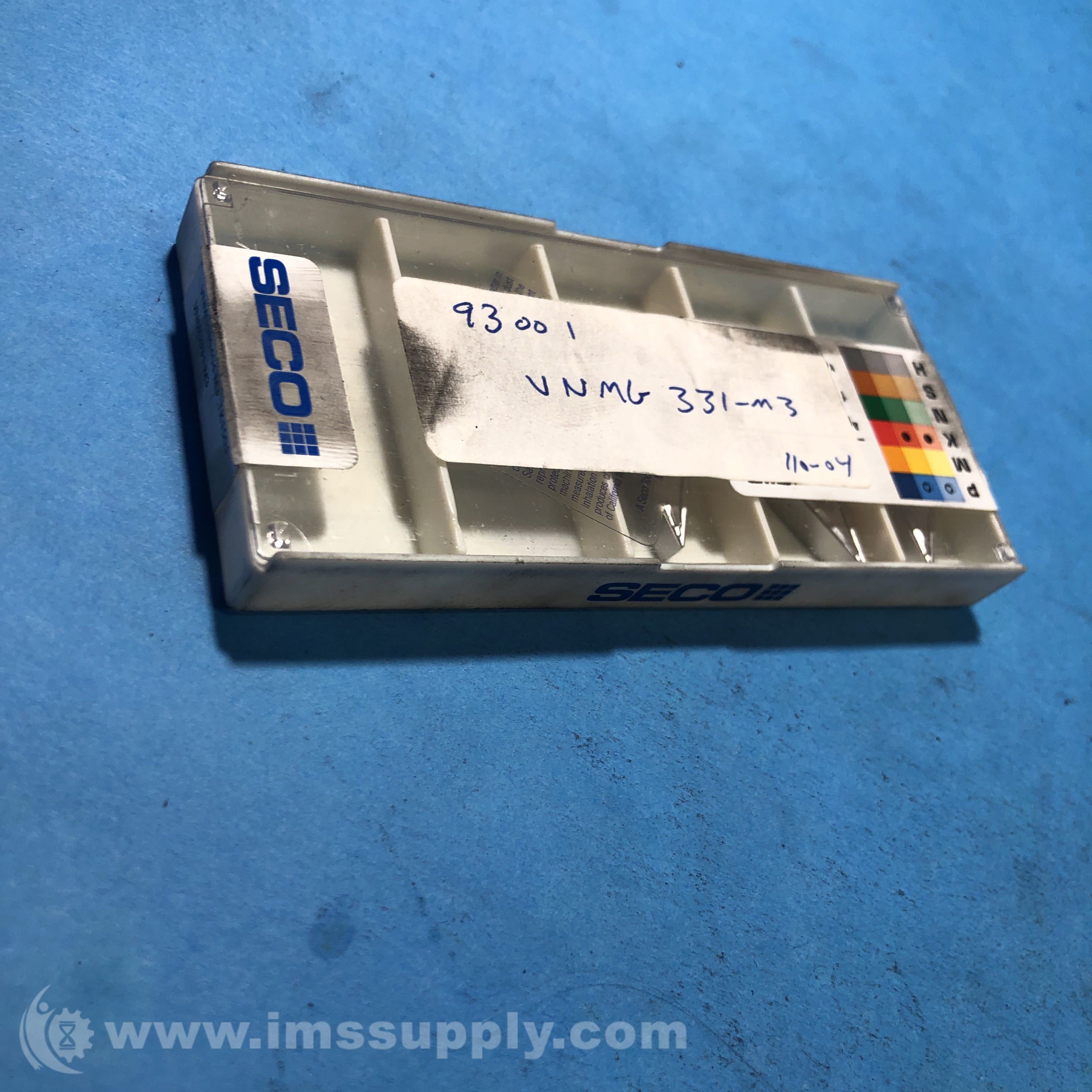 Seco Tools 46595 Box of 5 Solid Carbides, VNMG331-M3 TK1501 - IMS Supply