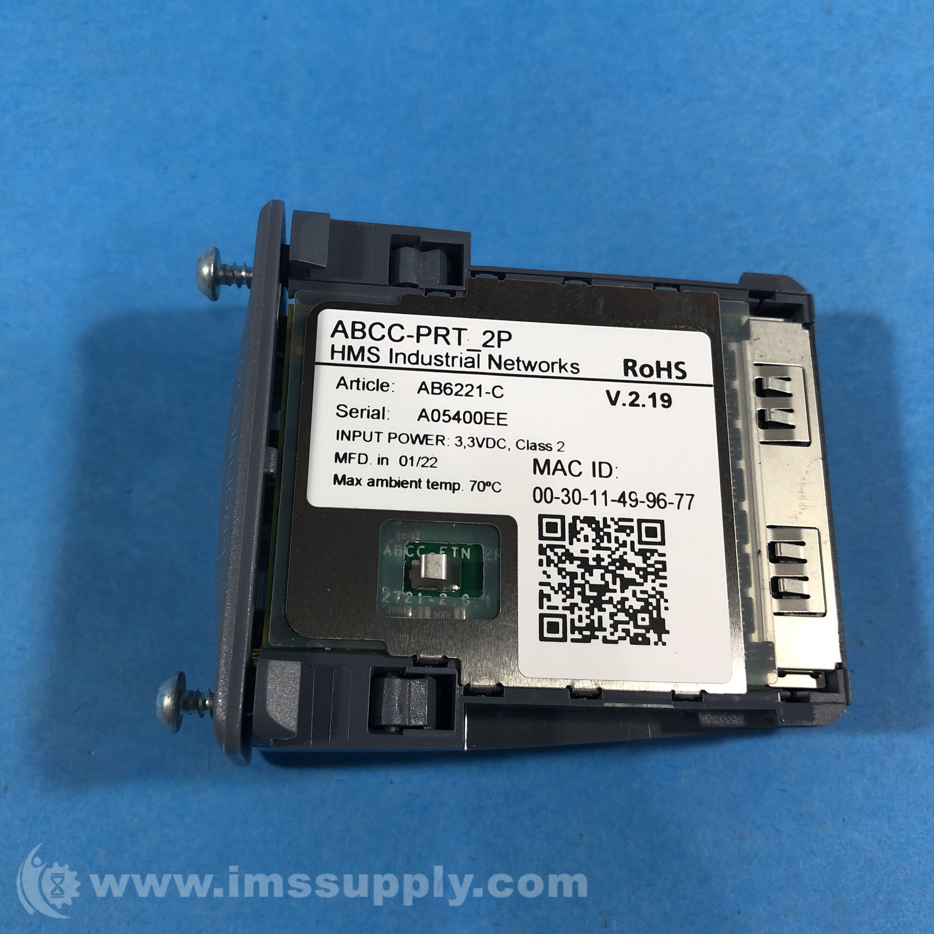 ANYBUS ABCC-PRT-2P Profinet IO 2 PORT - IMS Supply