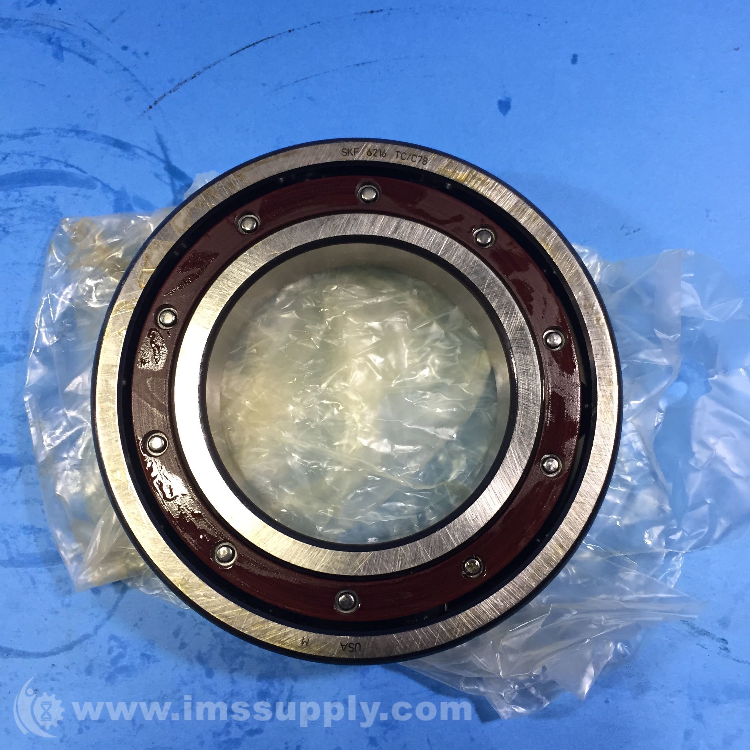 SKF 6216 TC/C78 Radial/Deep Groove Ball Bearing, Round Bore - IMS Supply