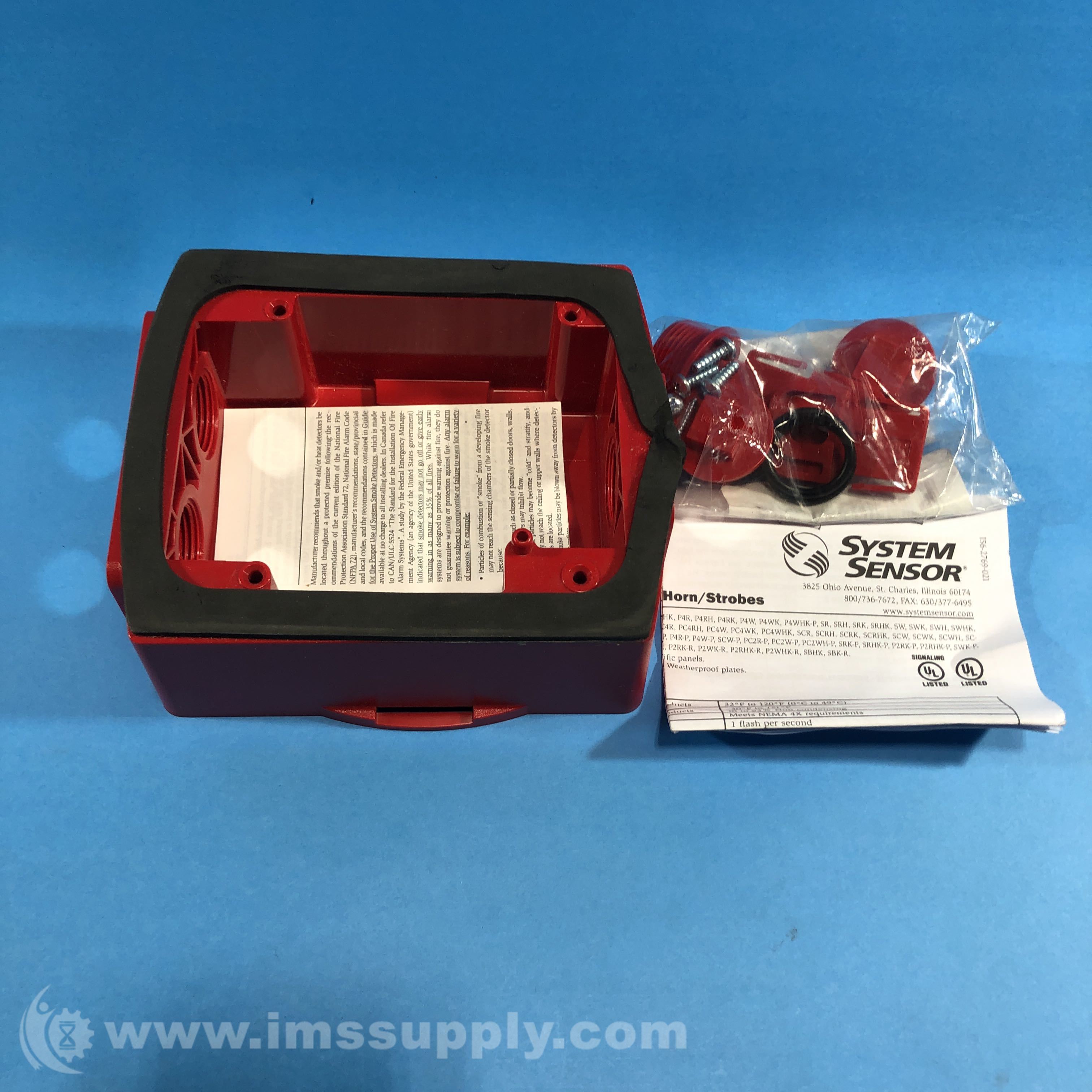 System Sensor B59-0006 Red Weatherproof Back Box - IMS Supply