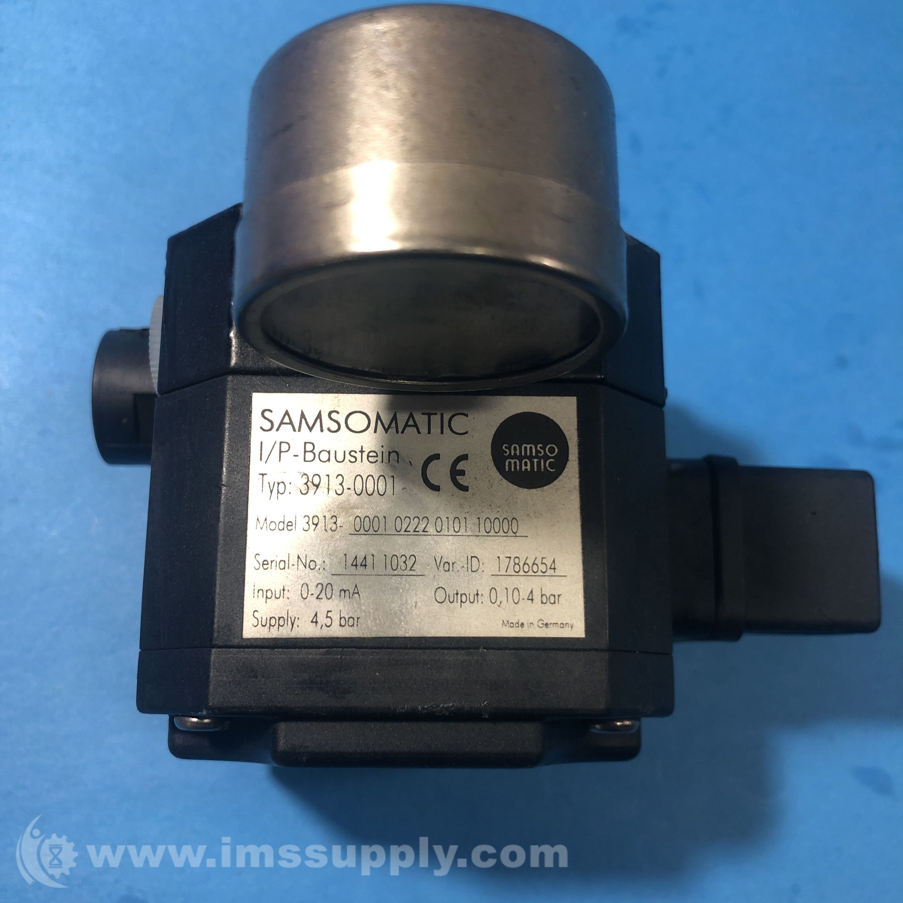 Samsomatic 3913-0001 Electropneumatic Converter - IMS Supply