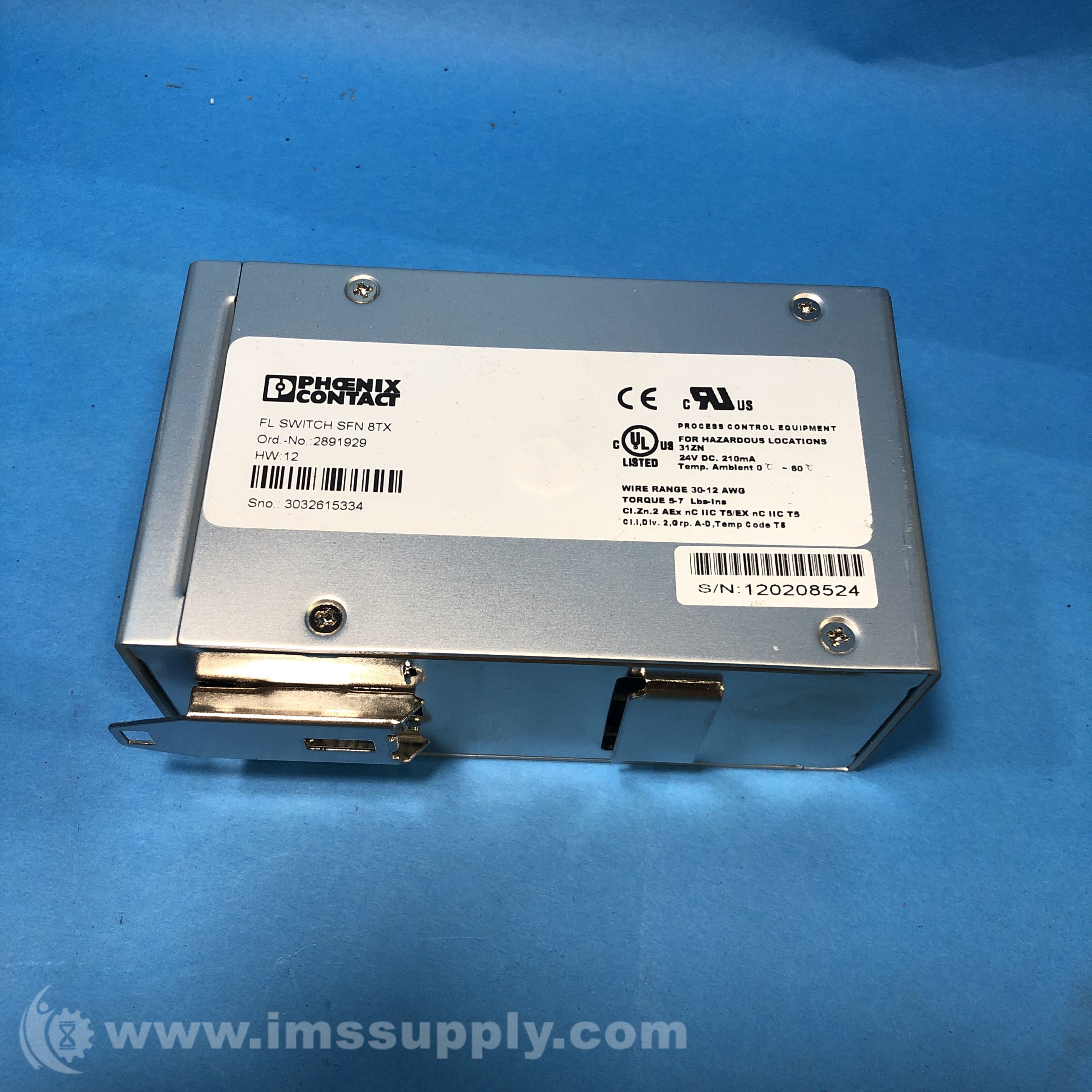 Phoenix Contact FL SWITCH SFN 8TX Ethernet Switch - IMS Supply