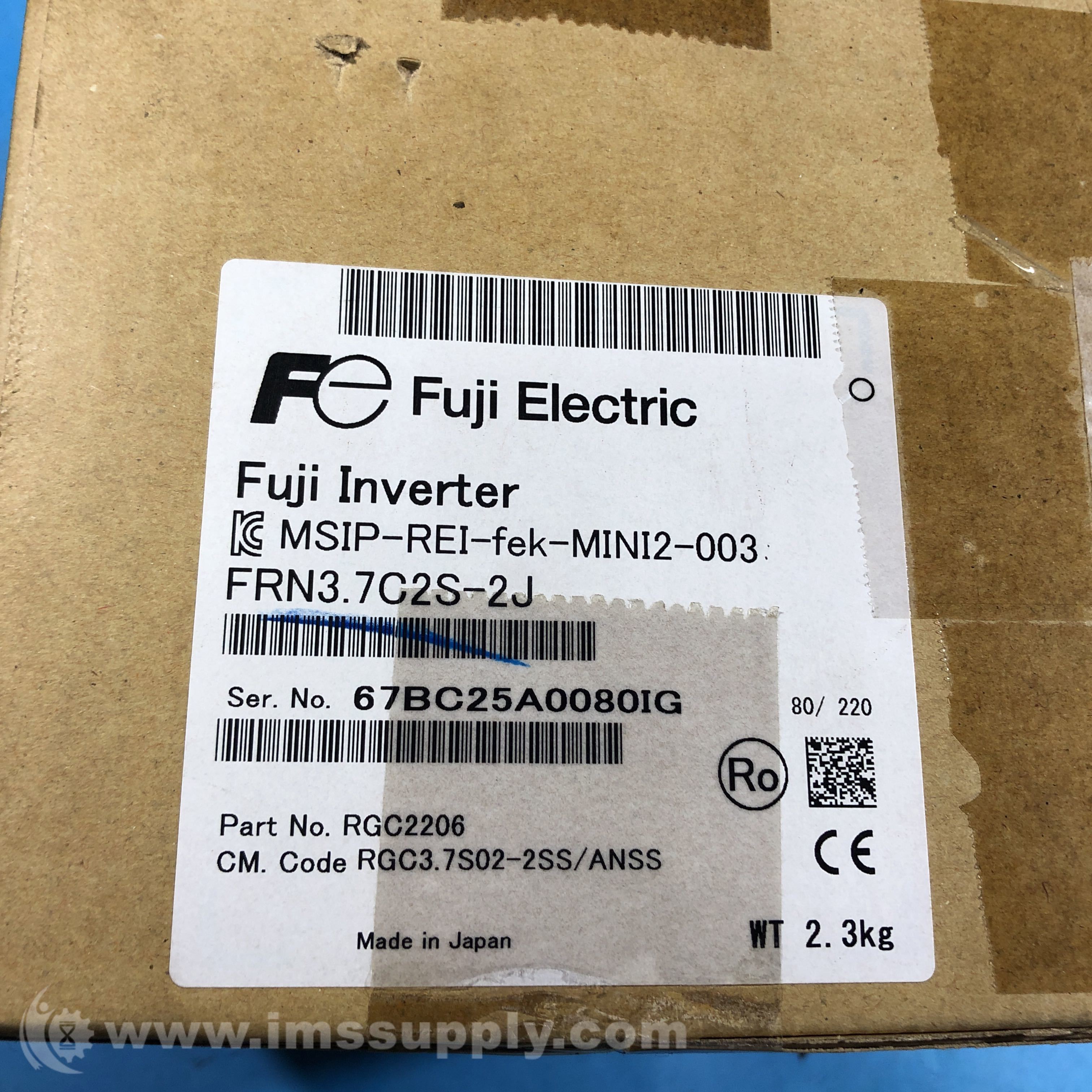 Fuji Electric FRN3.7C2S-2J Frenic-mini Inverter - IMS Supply