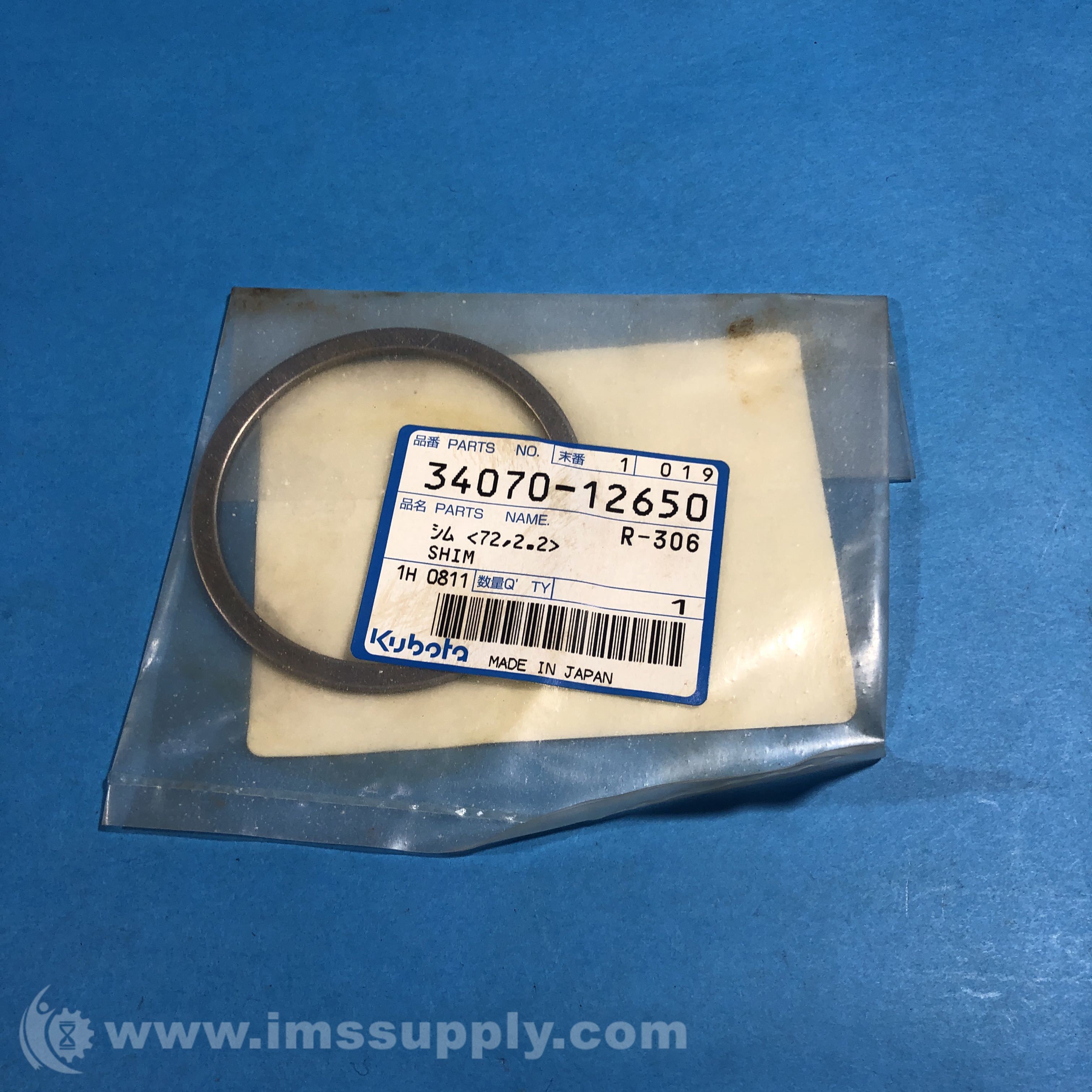 Kubota 34070-12650 Shim - IMS Supply