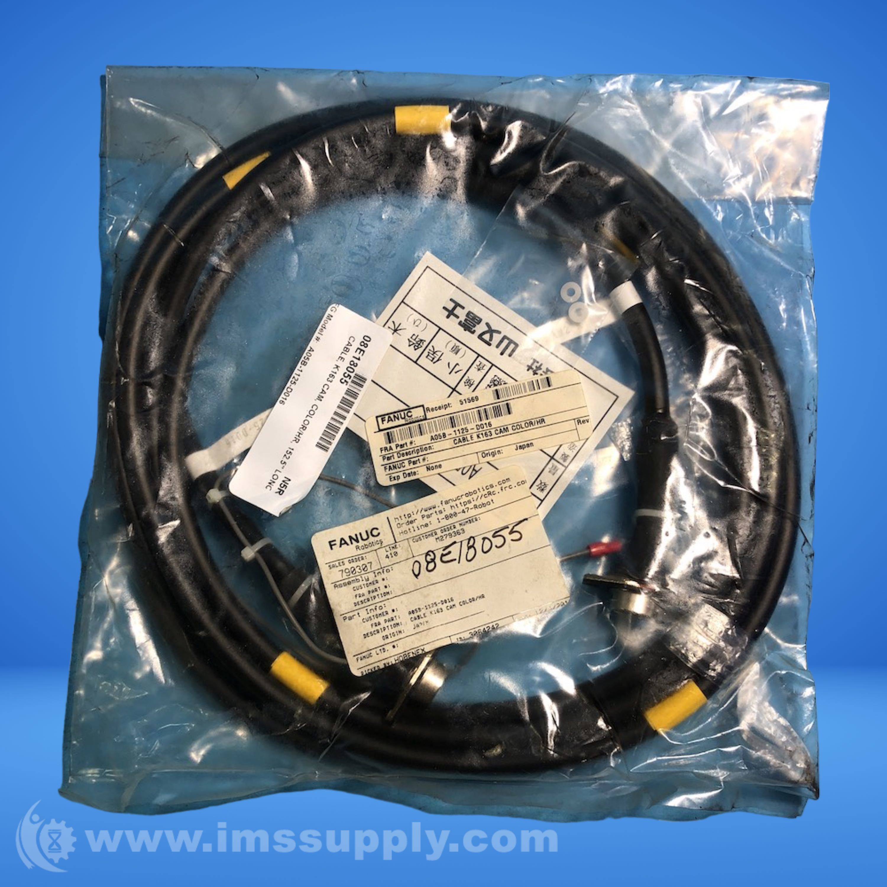 Fanuc A05B-1125-D016 K163 Cam Color HR Cable - IMS Supply