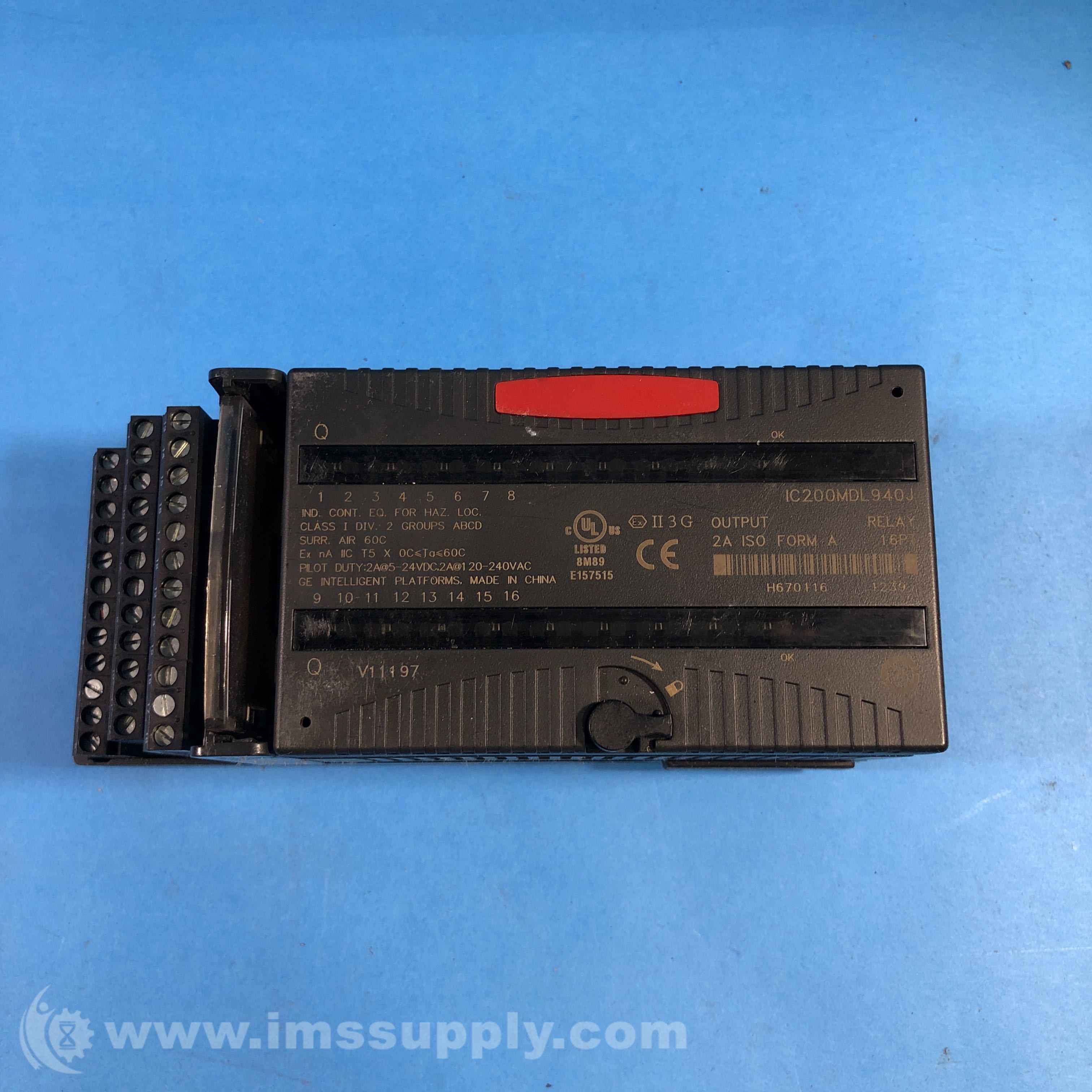 GE Fanuc IC200MDL940J PLC Module - IMS Supply