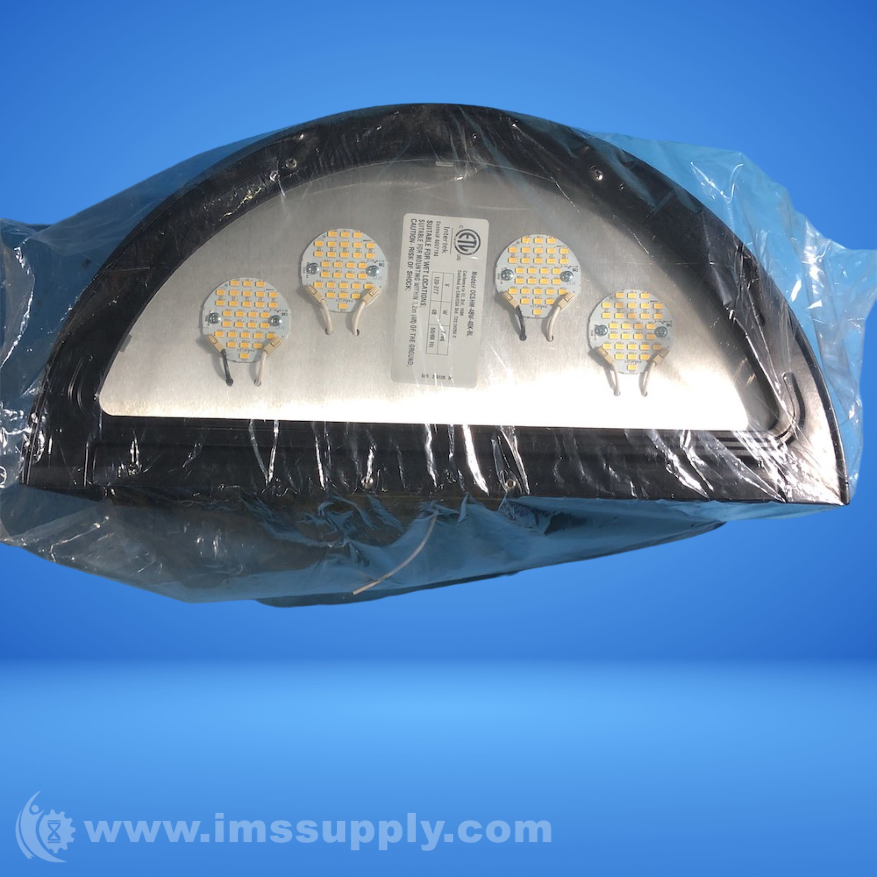 Intertek DCSHM-48W-40K-BL Outdoor Light, 48W, 120/277V - IMS Supply