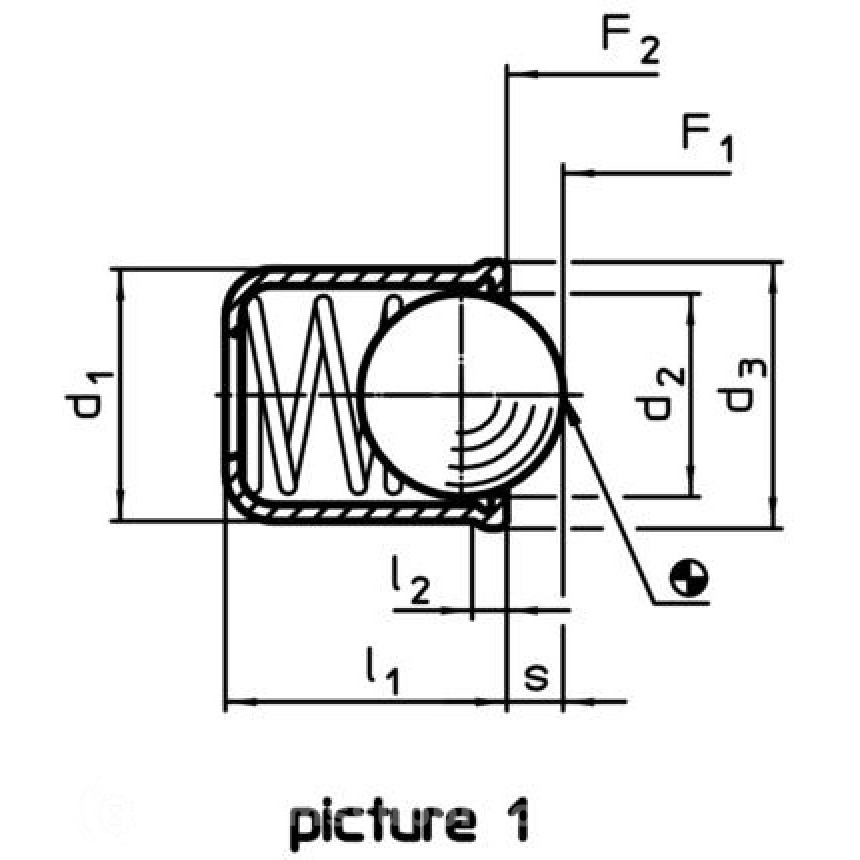 Halder 22080.0003 Spring Plunger Smooth with Collar and Ball - IMS Supply