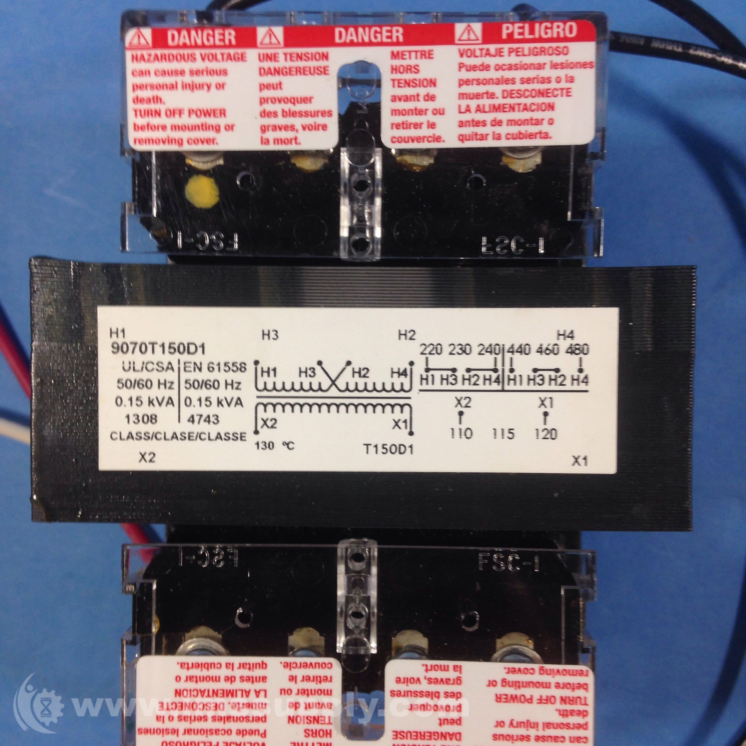 Square D 9070T150D1 150 VA 50/60 Hz Control Transformer - IMS Supply