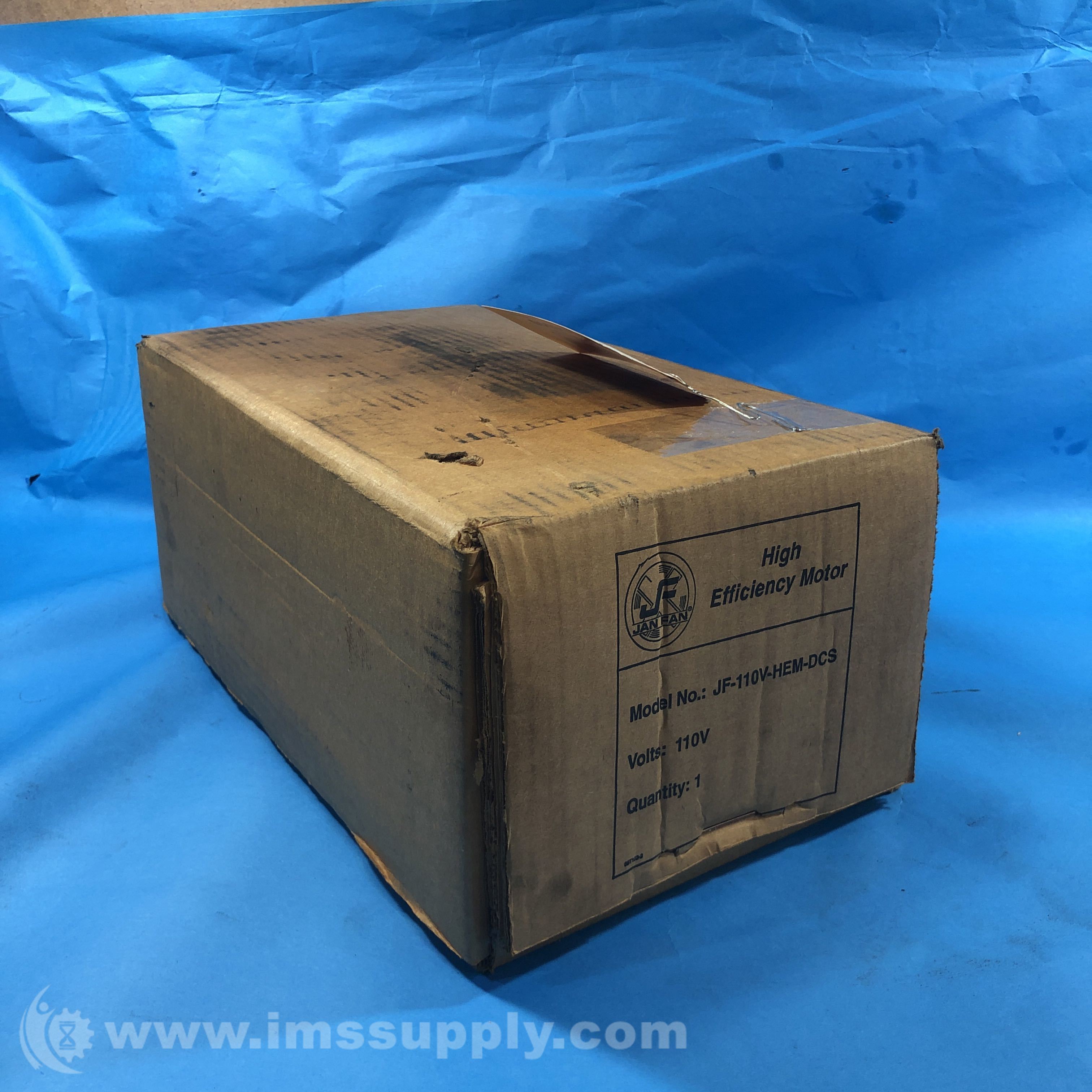 Jan Fan JF-110V-HEM-DCS High Efficiency Motor, 110 V - IMS Supply