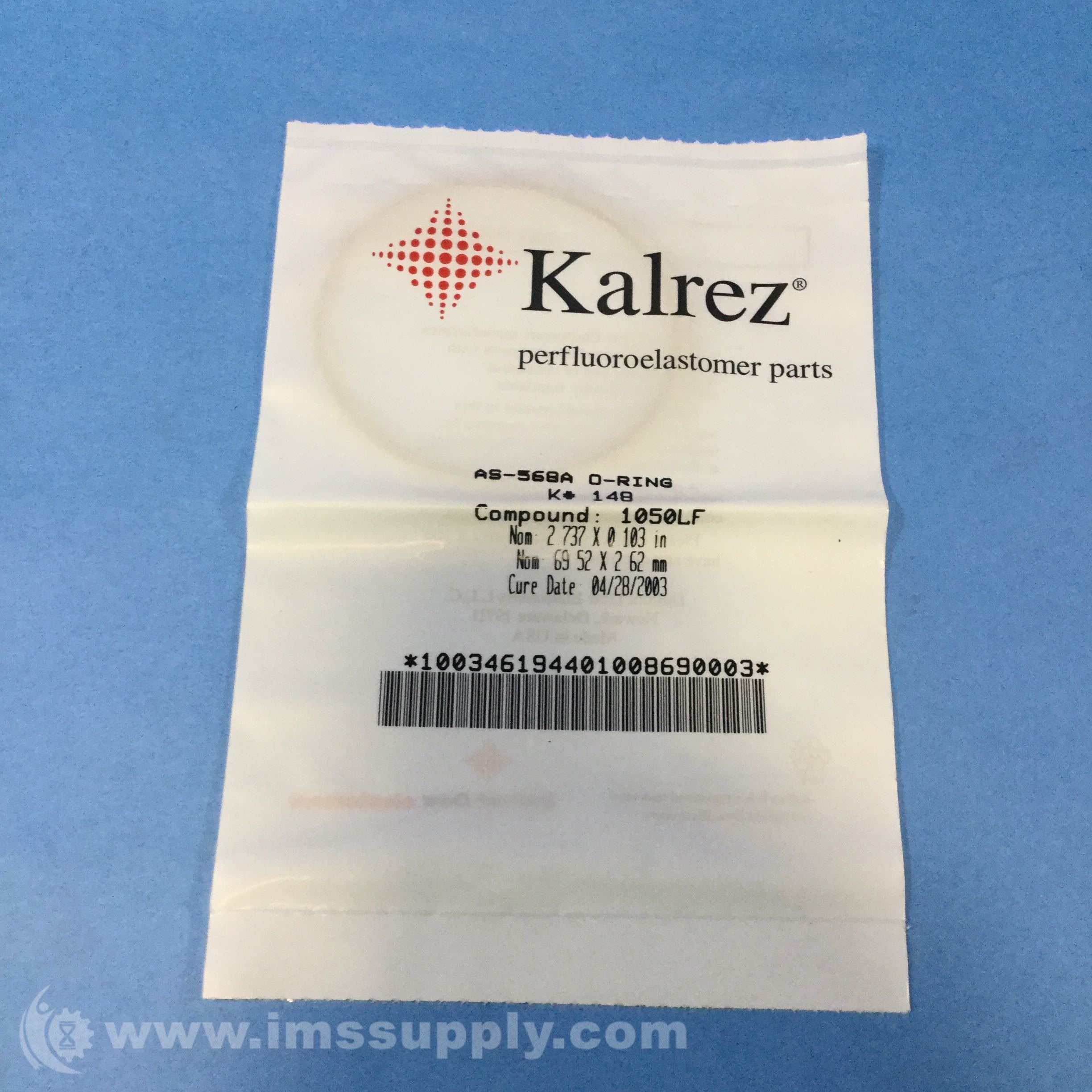 Dupont K-148 Kalrez AS-568A Perfluoroelastomer O-Ring - IMS Supply