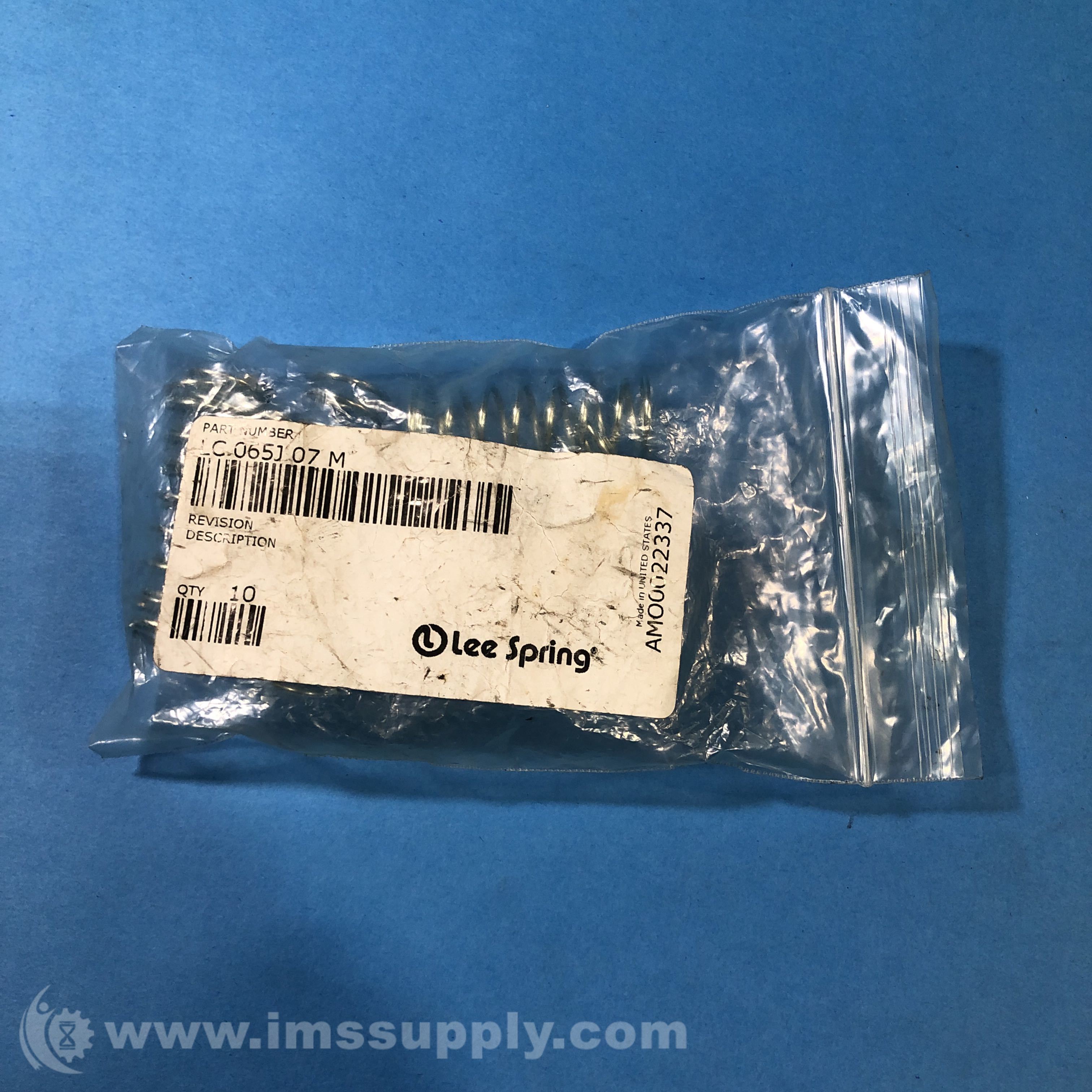 Lee Spring LC 065J 07 M Bag of 10 Compression Springs - IMS Supply