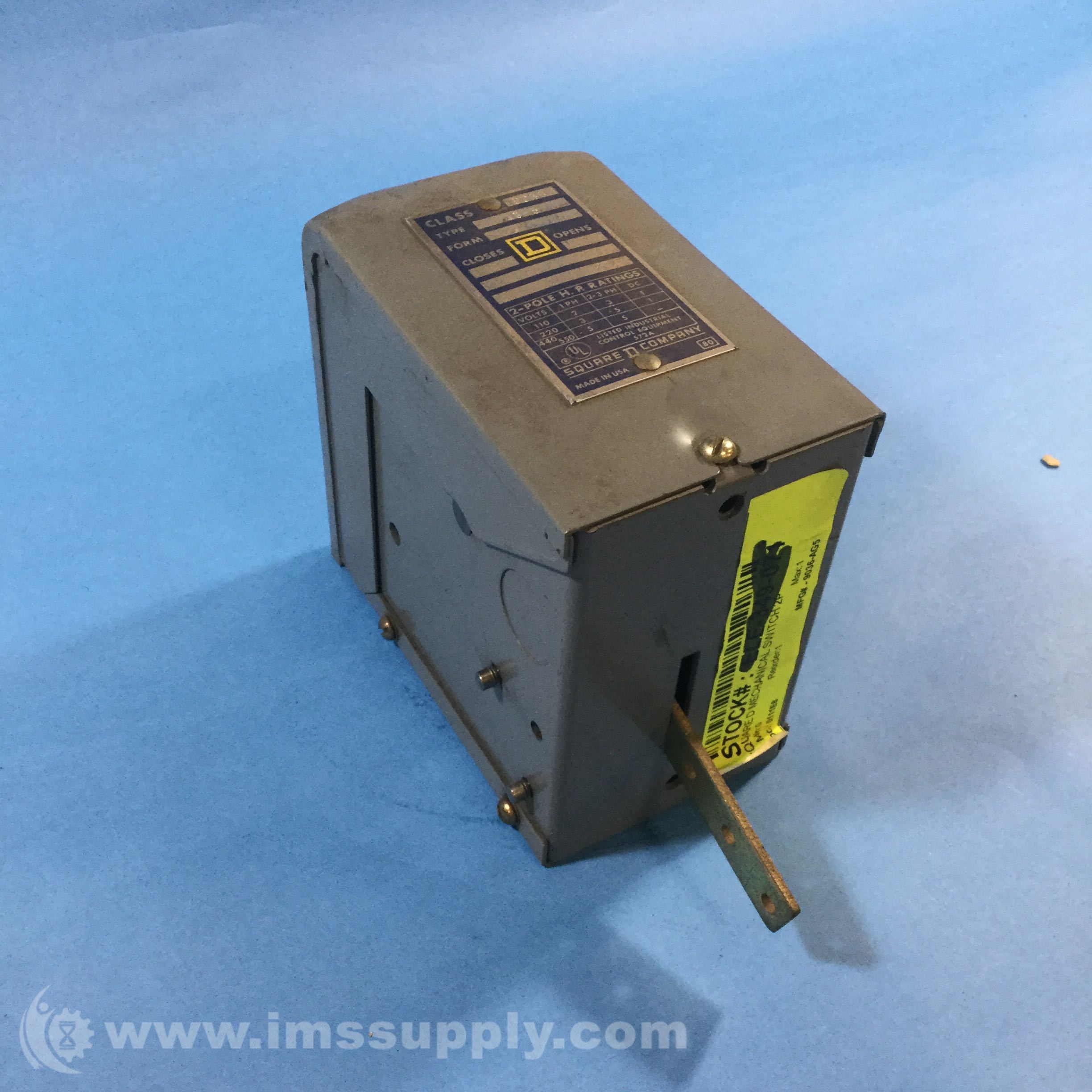 Square D 9036-AG-5 Float Switch, 2-Pole - IMS Supply