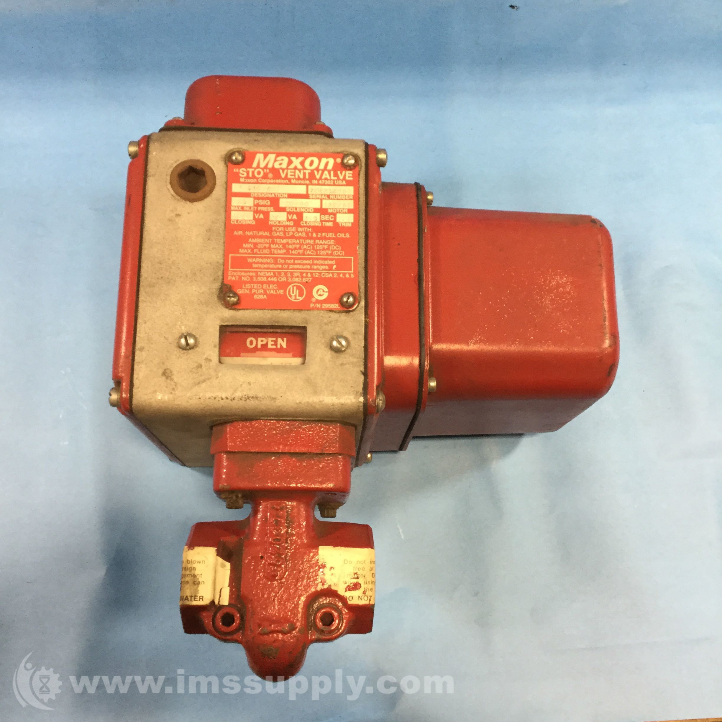 Maxon 1 ST0-A 0 Vent Valve - IMS Supply