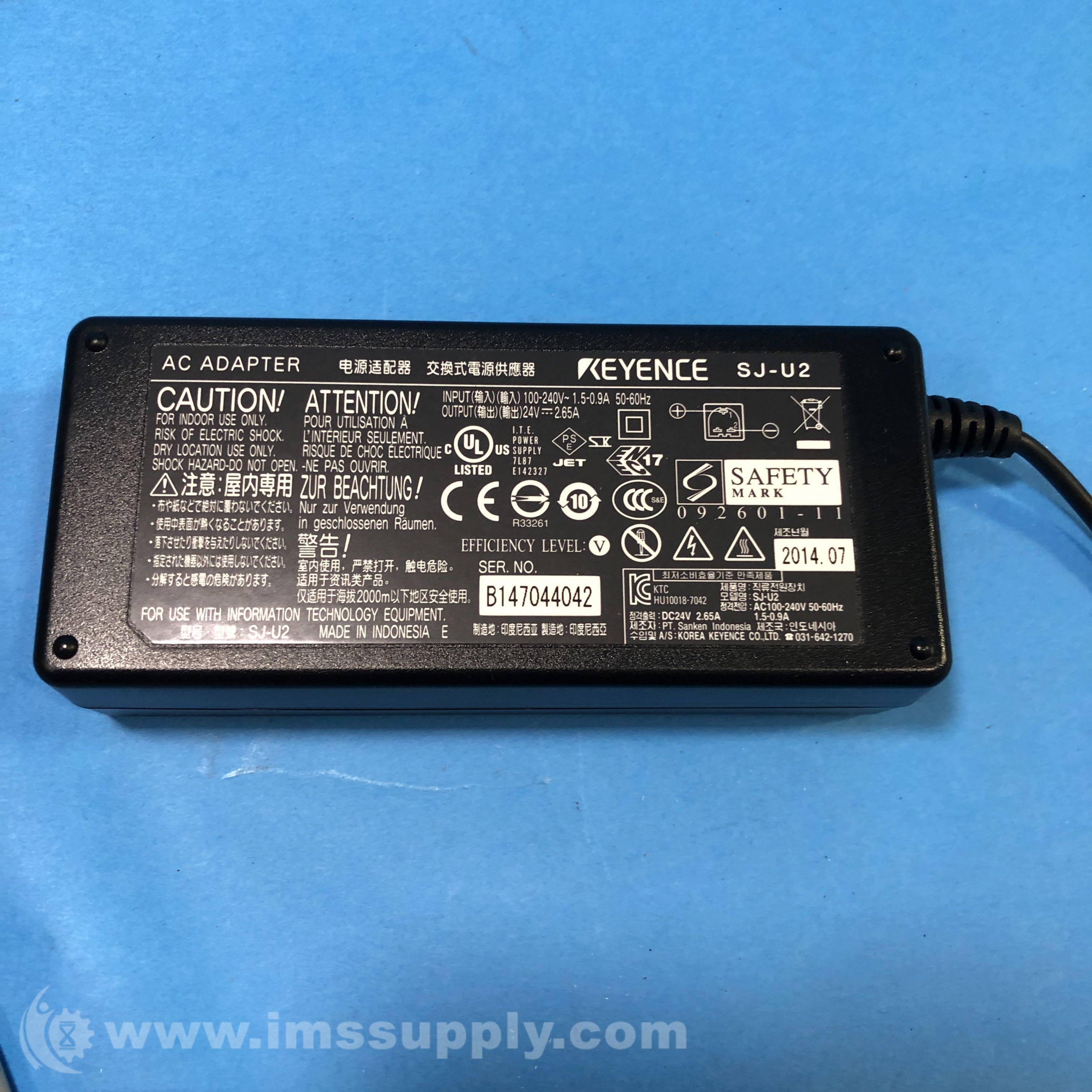 Keyence SJ-C2U 10-Pin I/O Power Cable, 2m LG - IMS Supply