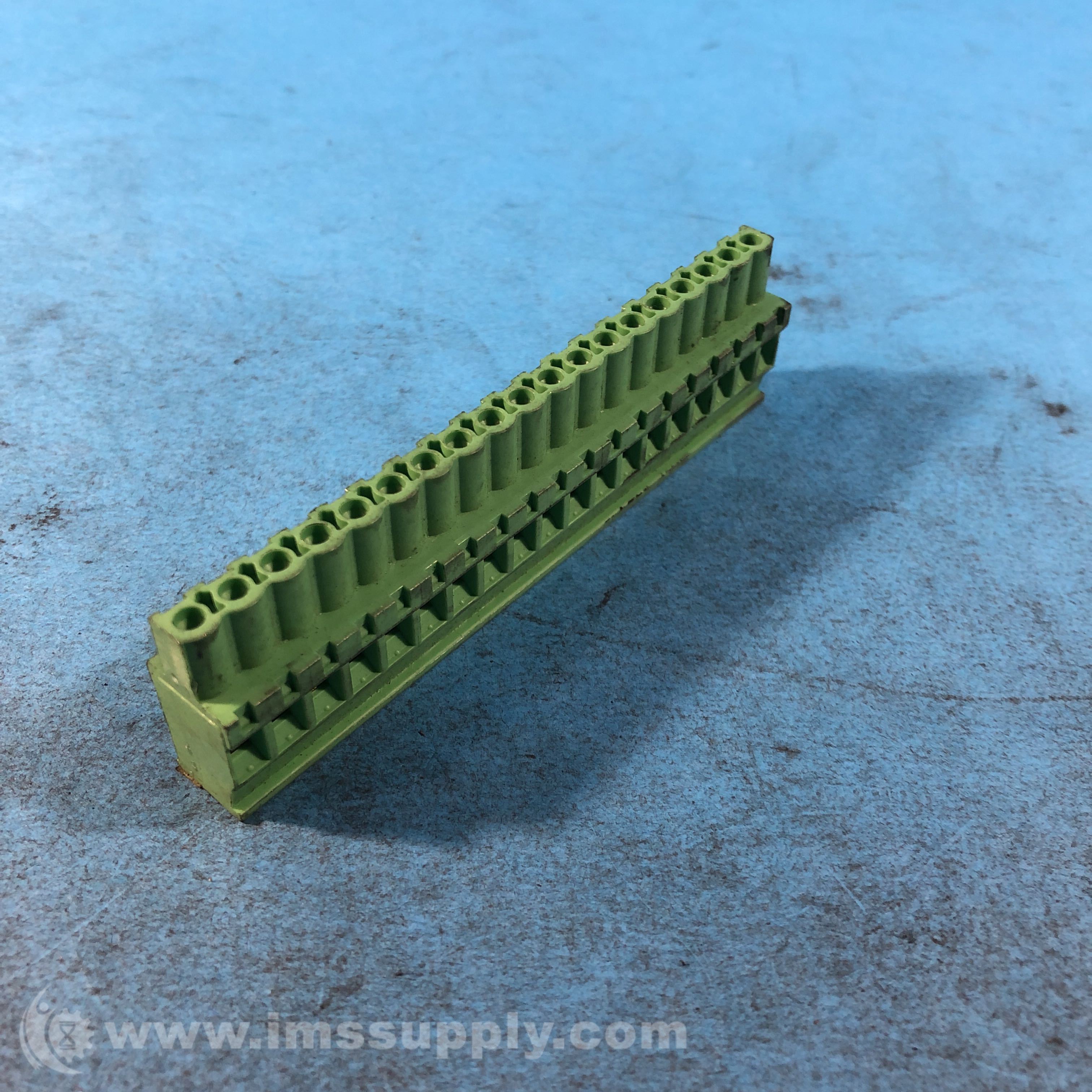 Phoenix Contact 19 Position Green Terminal Block - IMS Supply