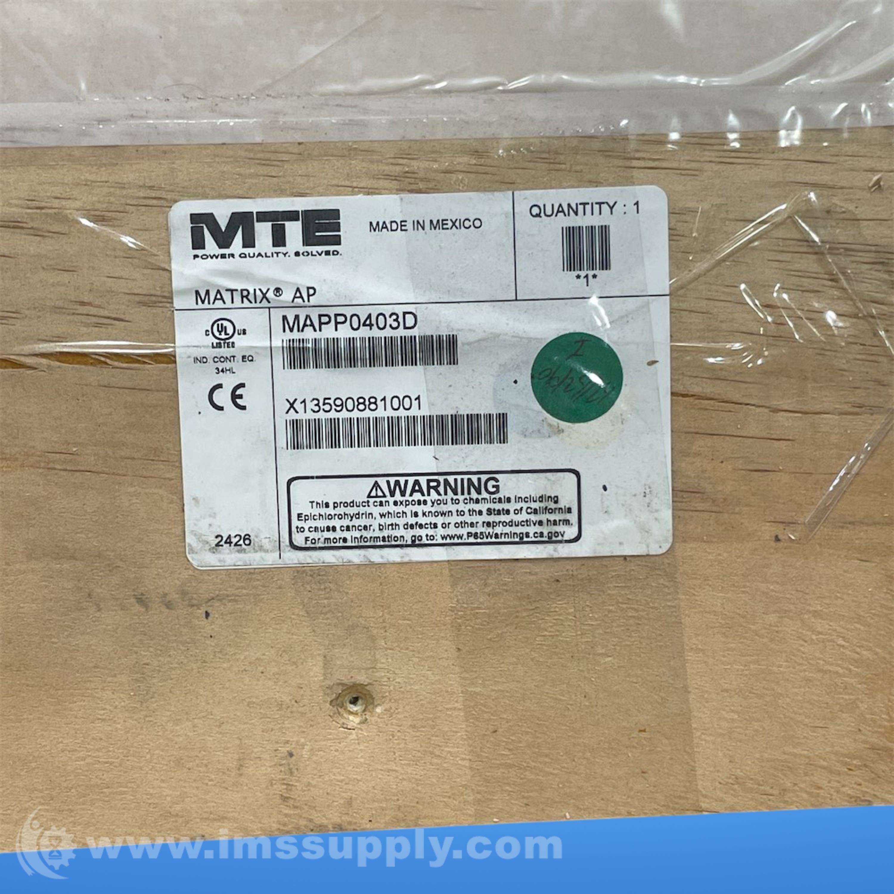 Mte MAPP0403D Matrix-AP Harmonic Filter - IMS Supply
