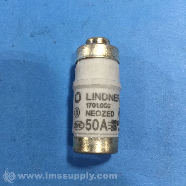 Lindner 1701.050 Fuse 50AMP 250VAC Neozed - IMS Supply