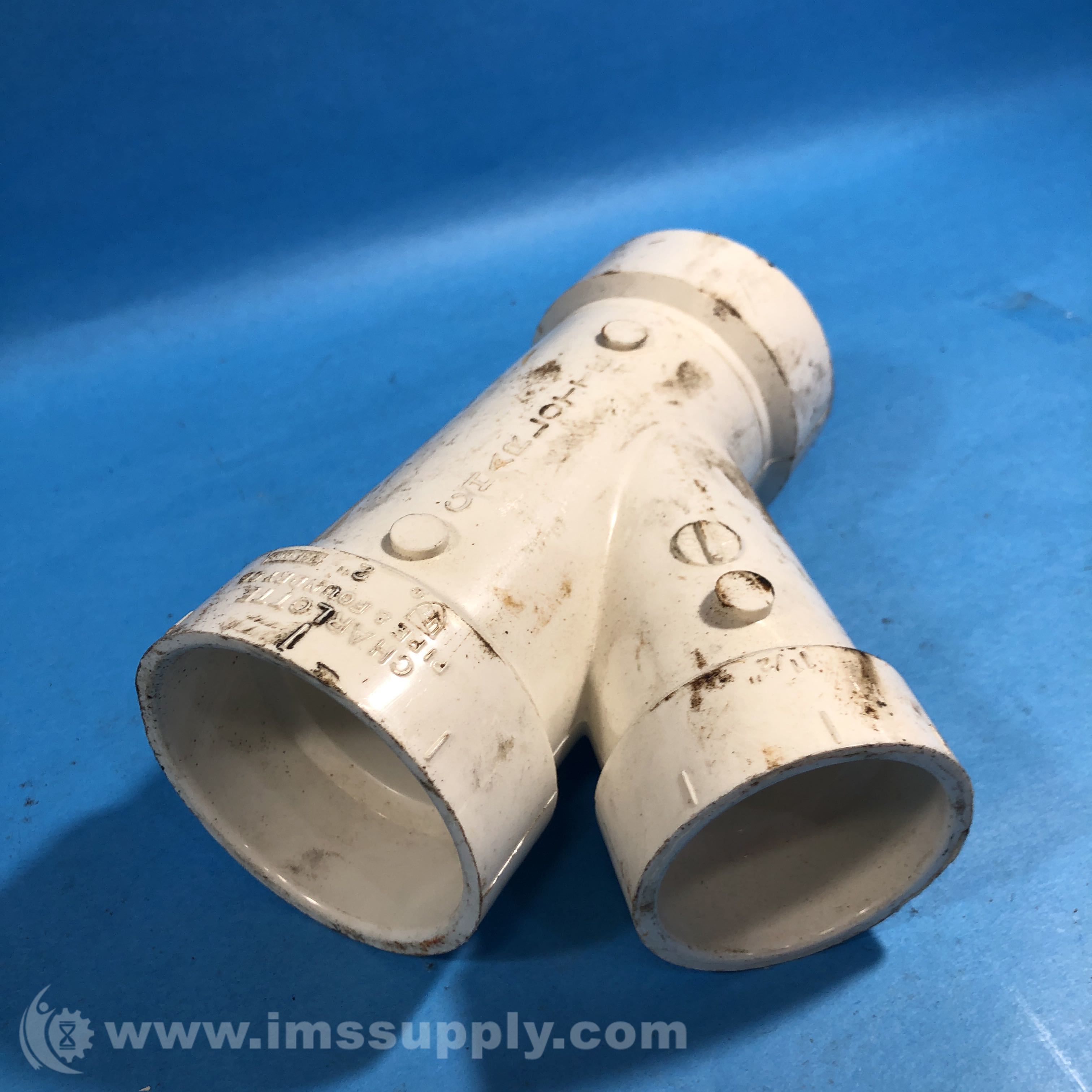 Charlotte Pipe 601 2 X 1-1/2 Pvc-Dwv Schedule 40 Reducing Wye - IMS Supply