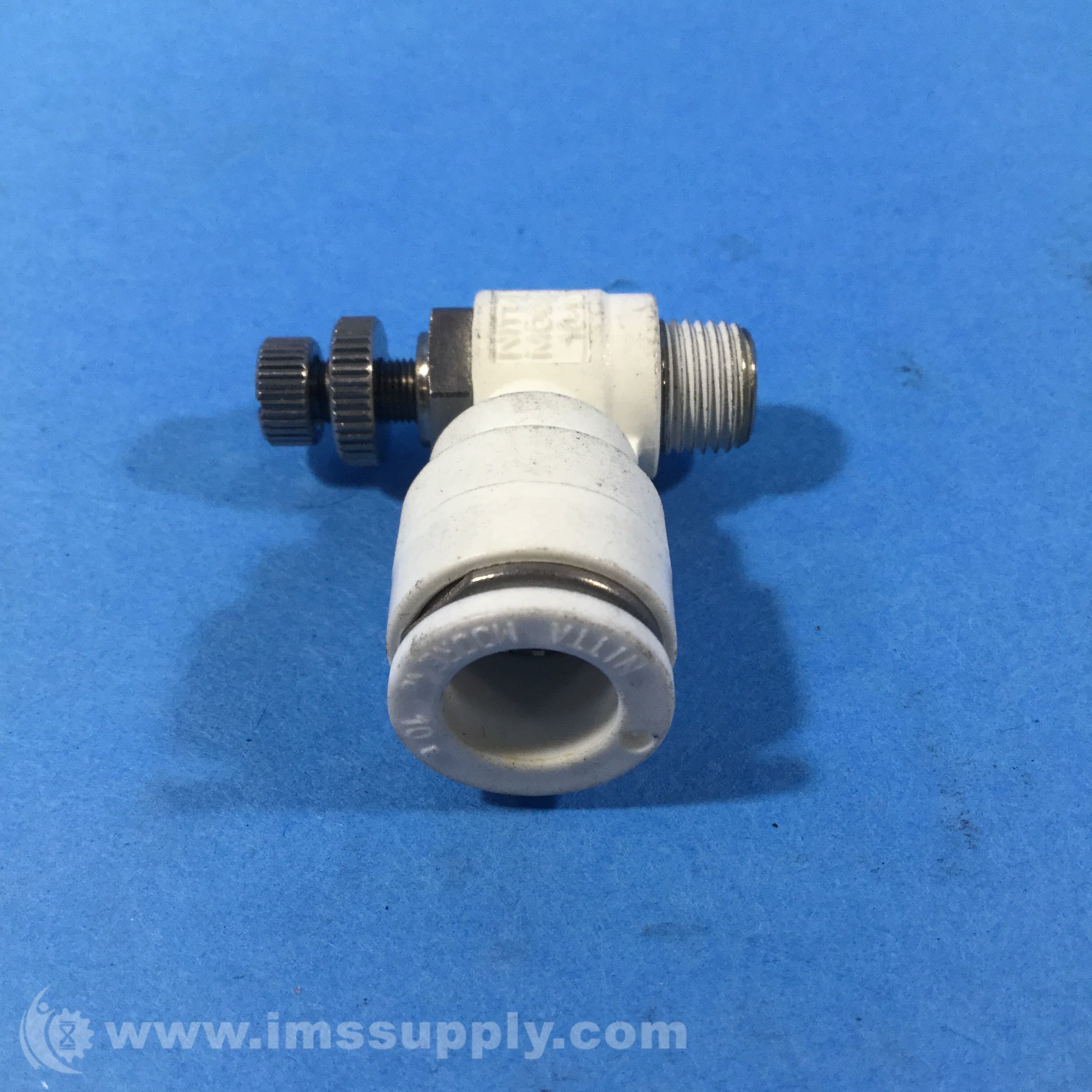 Nitta Moore ESC10-PT1/8, Flow Control Valve 6MM OD Tube 1/4PT - IMS Supply