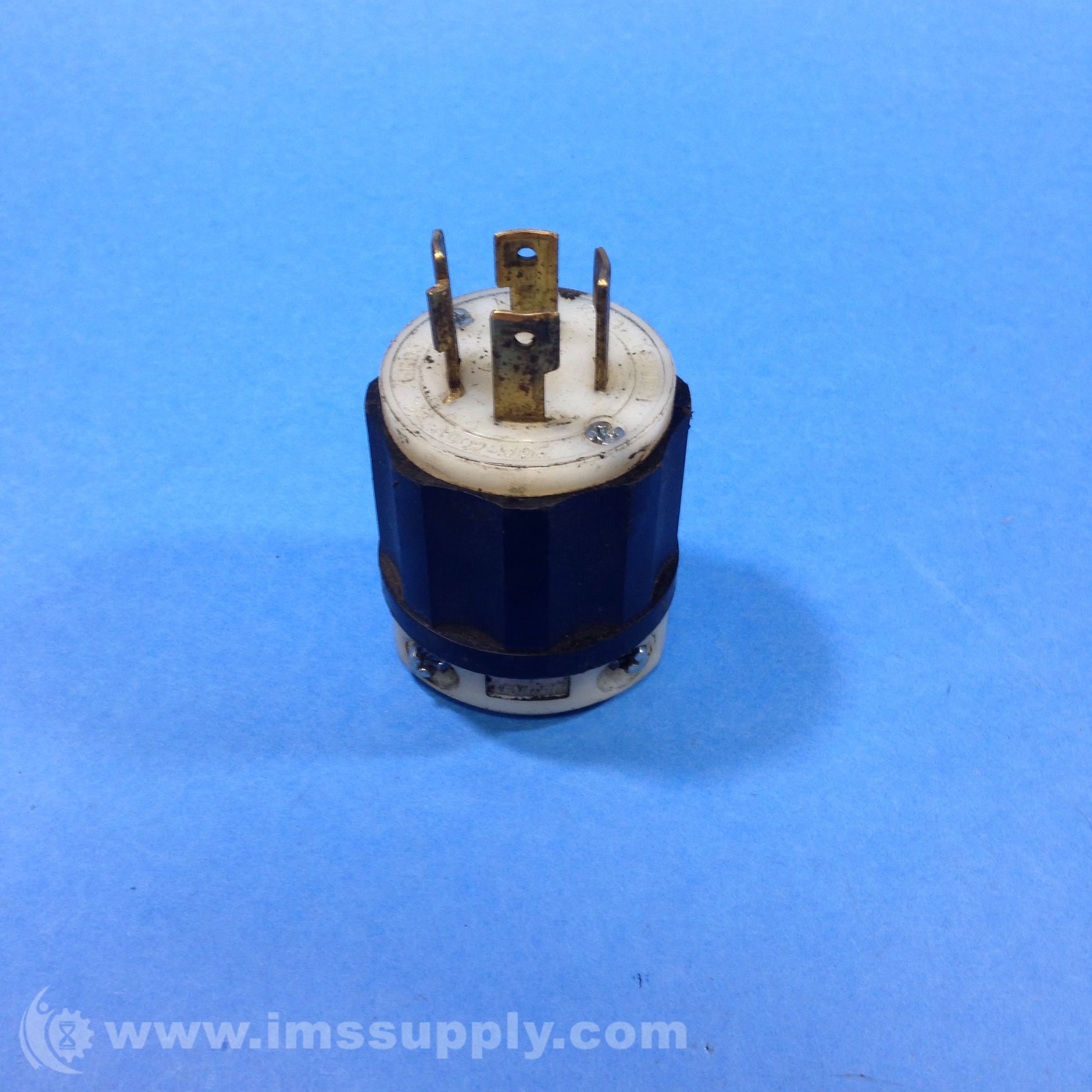 Leviton NEMA L17-30 Twist Locking Plug 30A 600V 3 Phase - IMS Supply