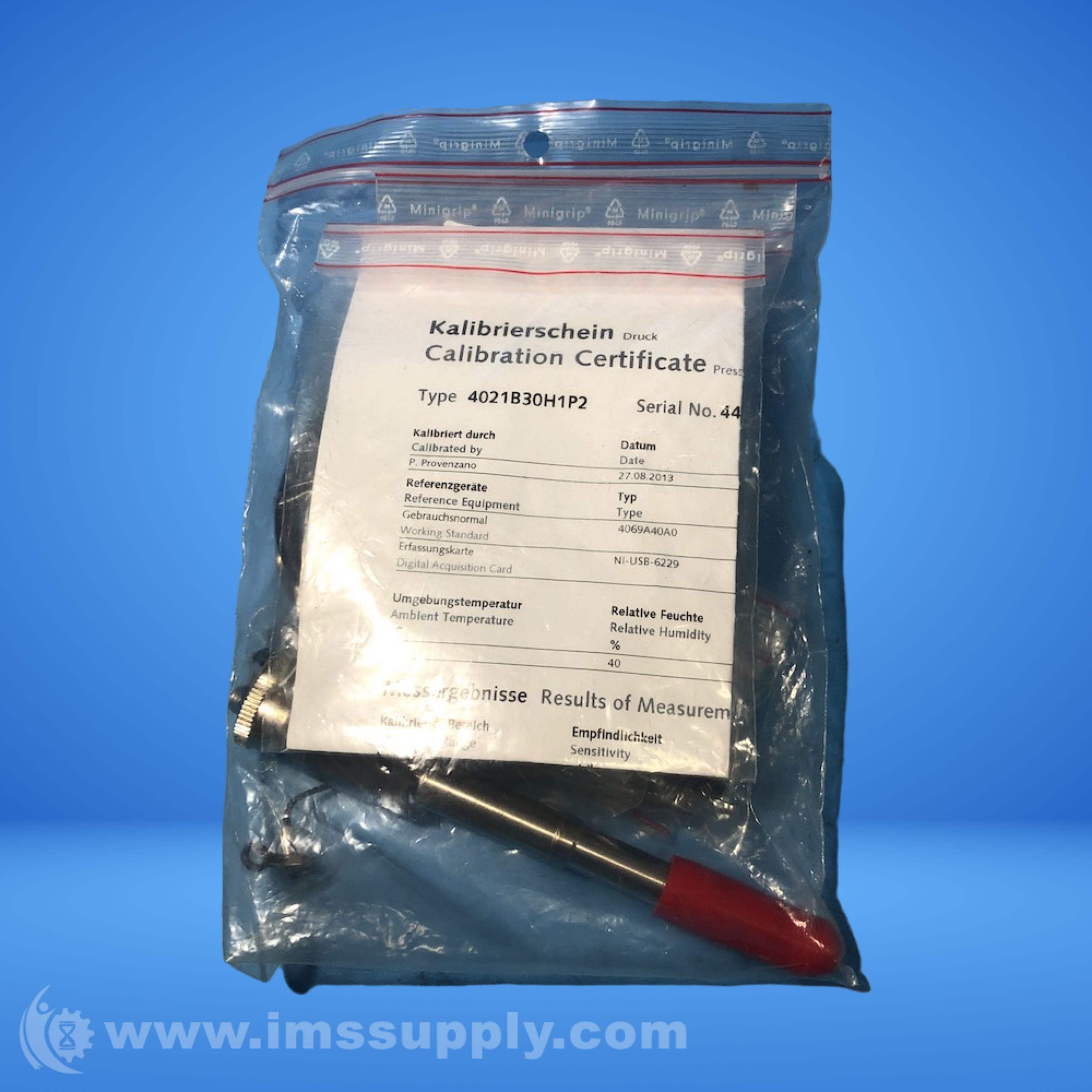 Kistler Instrument 4021B30H1P2 - IMS Supply