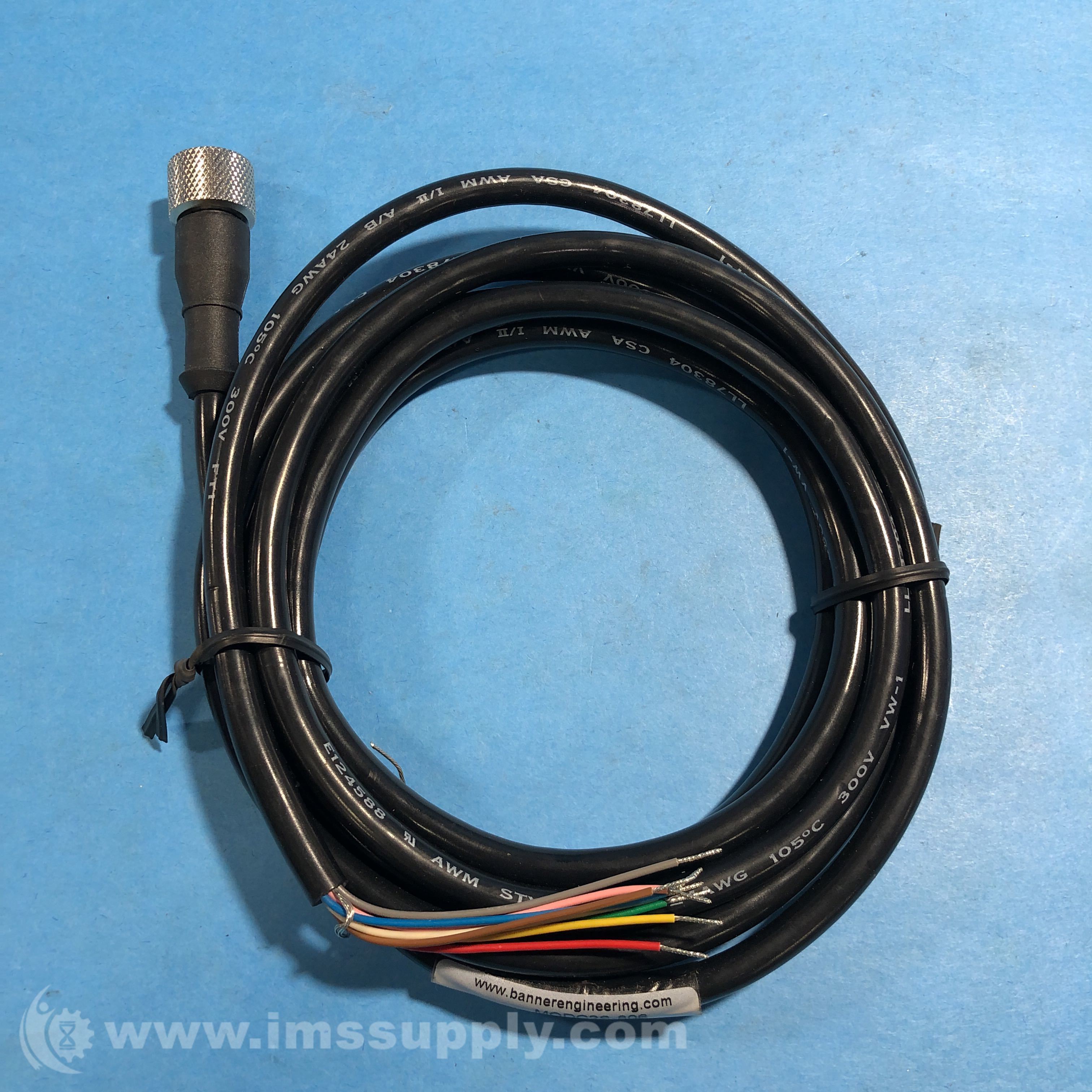Banner Engineering MQDC2S-806 Cordset A-Code M12 Single Ended - IMS Supply