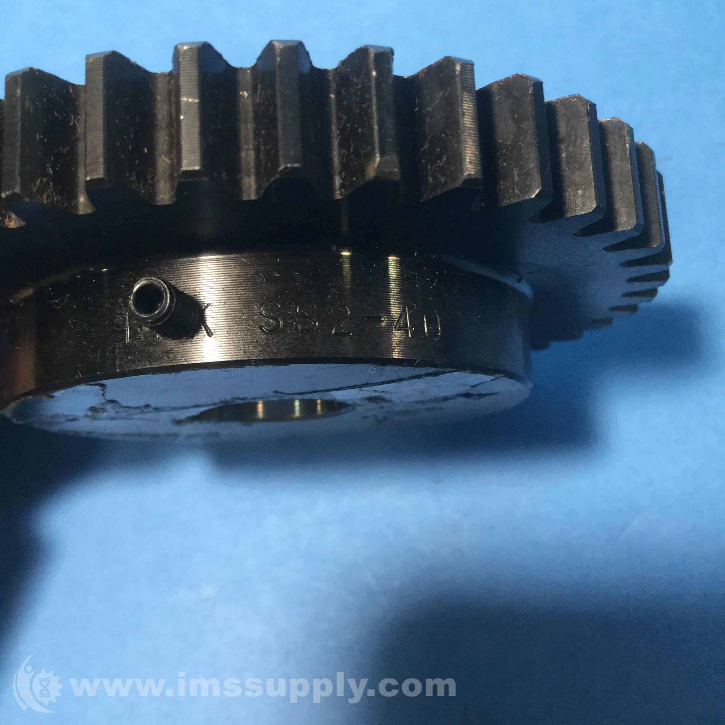 KHK Gears SS2-40 Spur Gear, Module 2, 40 Tooth, Carbon Steel - IMS Supply