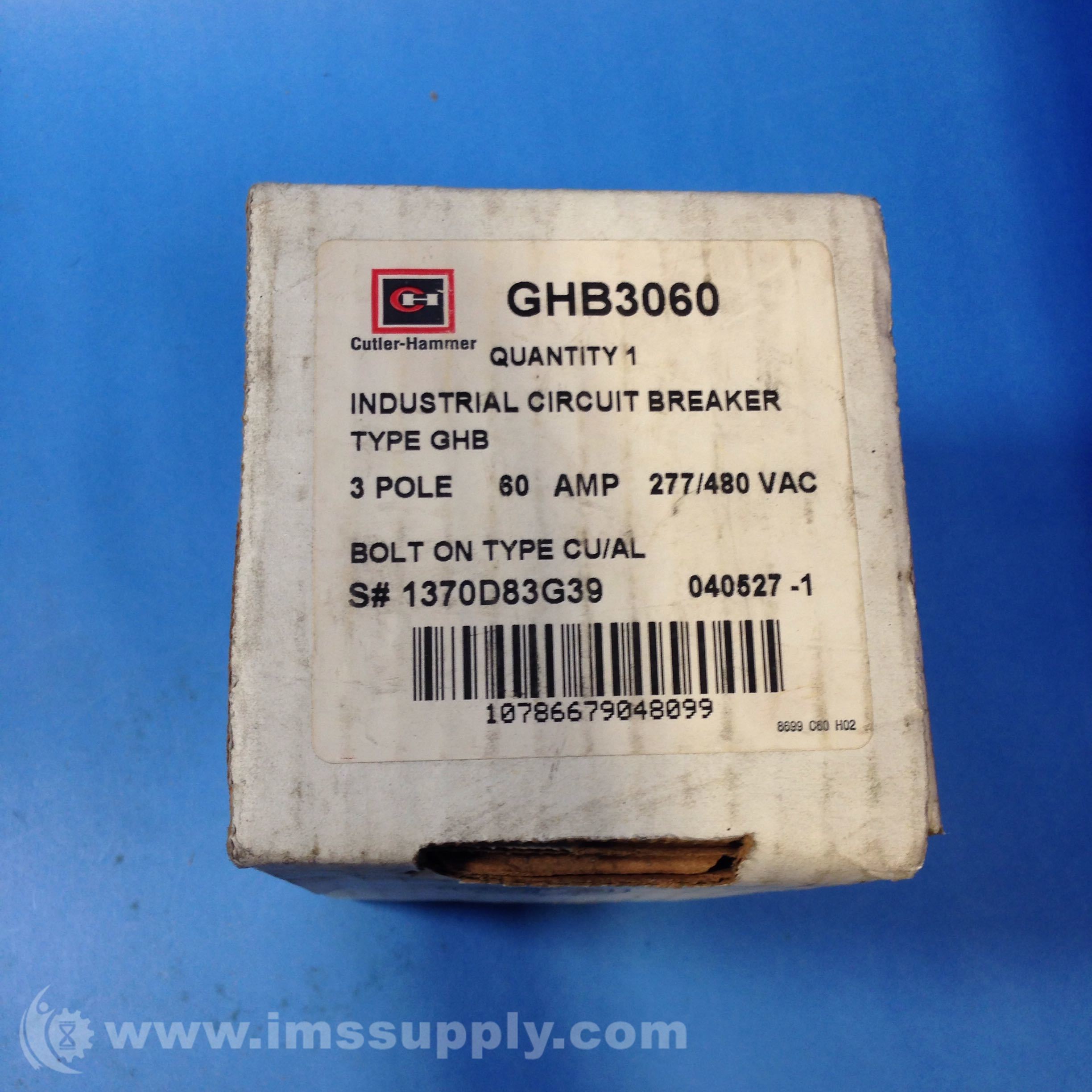 Cutler Hammer GHB3060 Circuit Breaker - IMS Supply