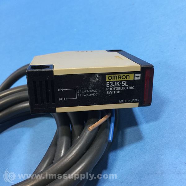 Omron E3JK-5L Photoelectric Emitter Sensor 2M Range 24-240VAC - IMS Supply
