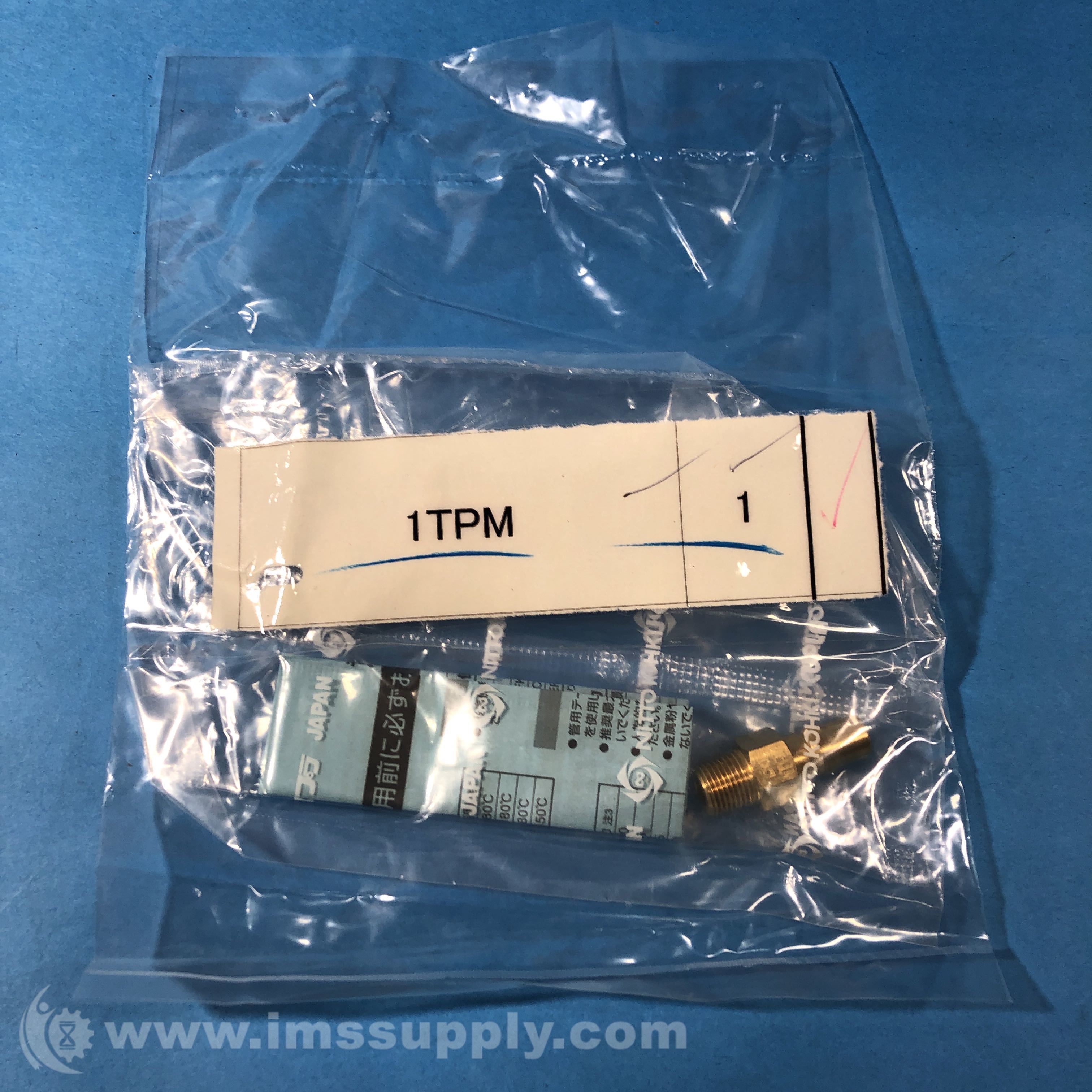 Nitto Kohki 1TPM RC 1/8 TSP Cupla TPM Type Plug - IMS Supply